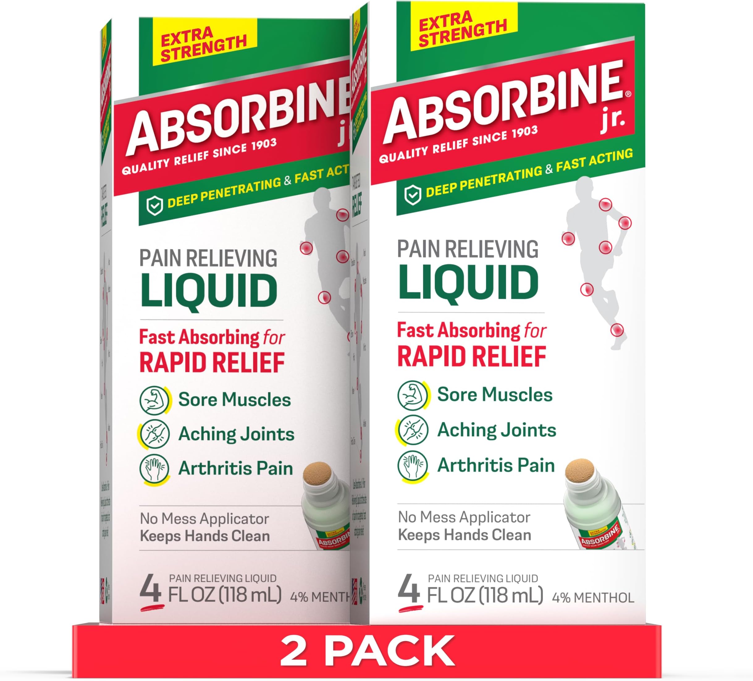 Amazon.com: Absorbine Jr. Extra Strength Pain Relieving Liquid, Liquid ...