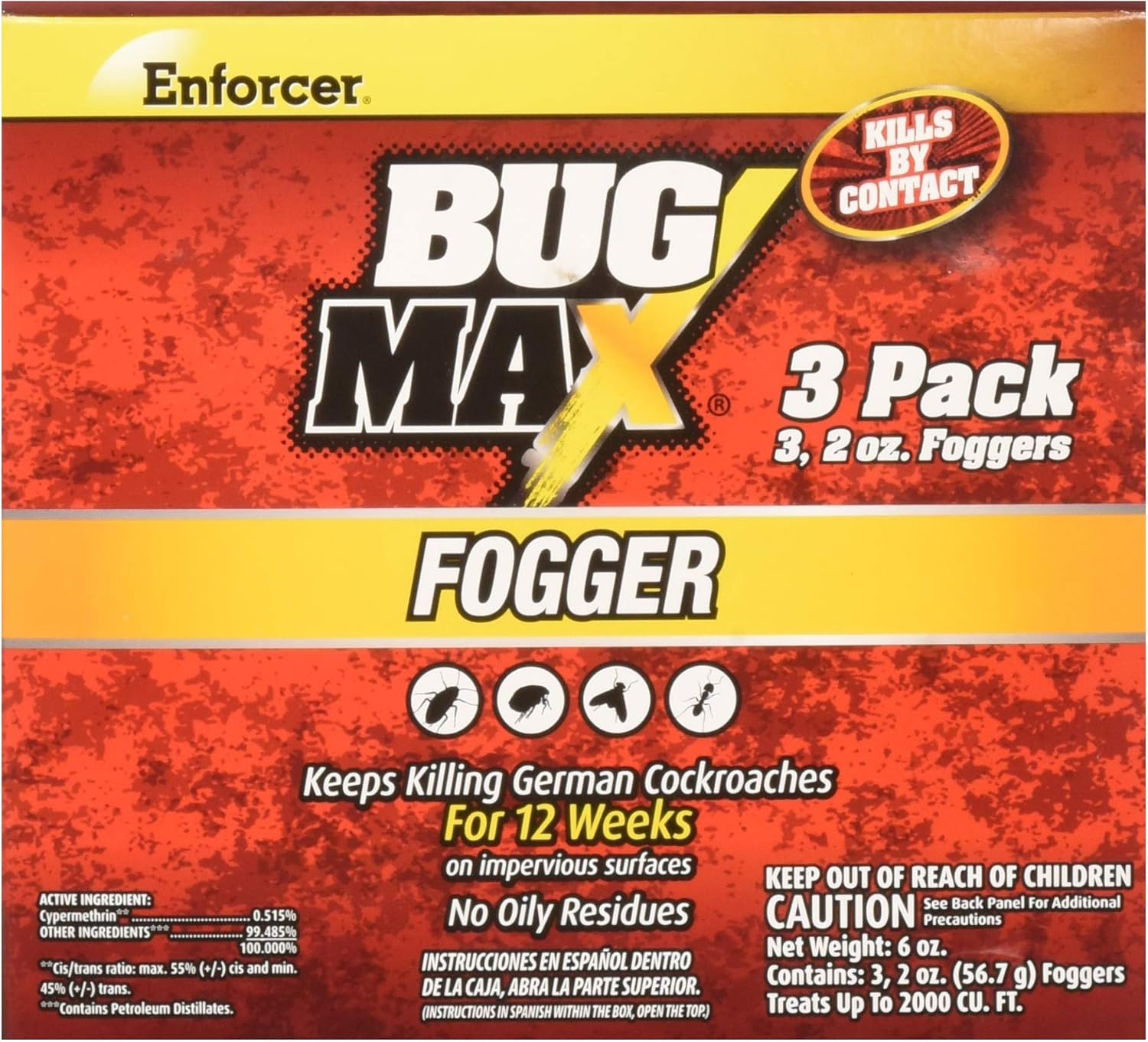 Amazon.com : Enforcer EBMFOG2 3-Count BugMax Fogger, 2-Ounce : Home ...