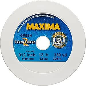 Amazon.com : Maxima Fishing Line One Shot Spools, Treazure Green, 12 ...