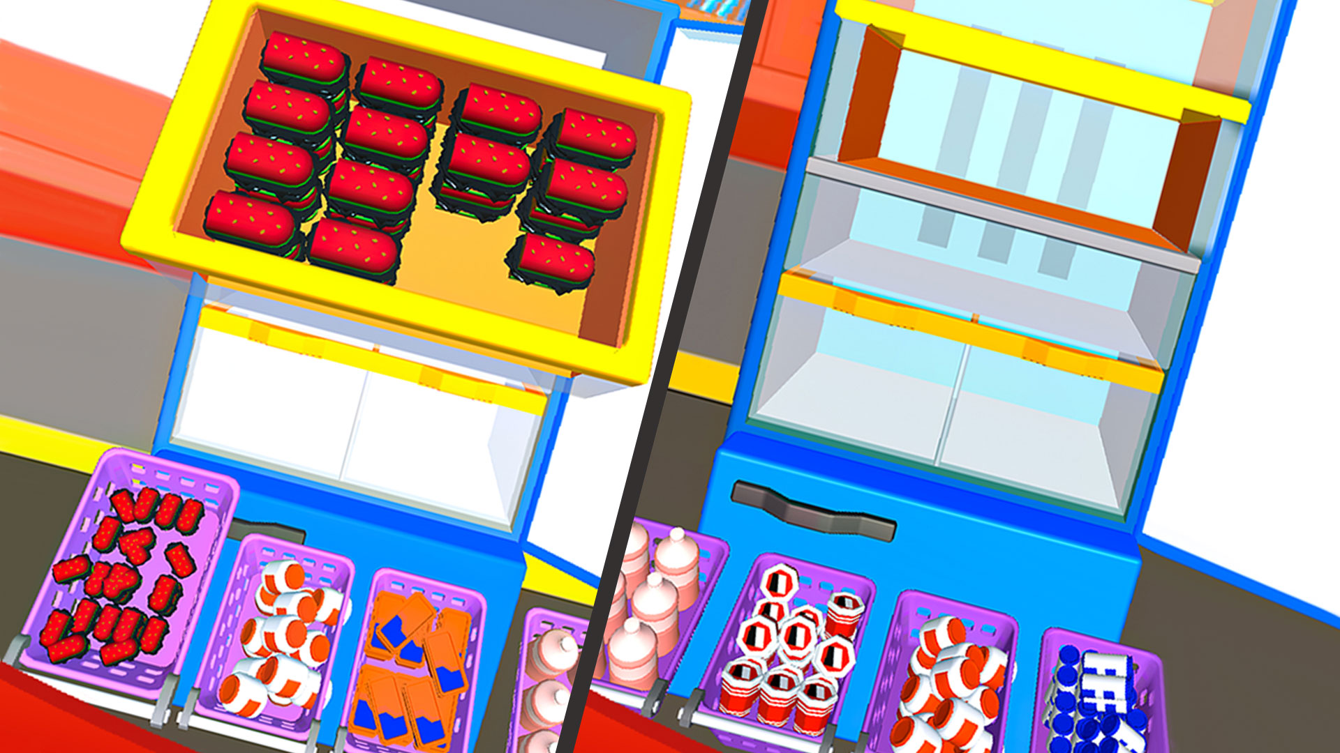 Fridge Fill Up Organizer: Goods Sorting Puzzle Master Organizing Game ...