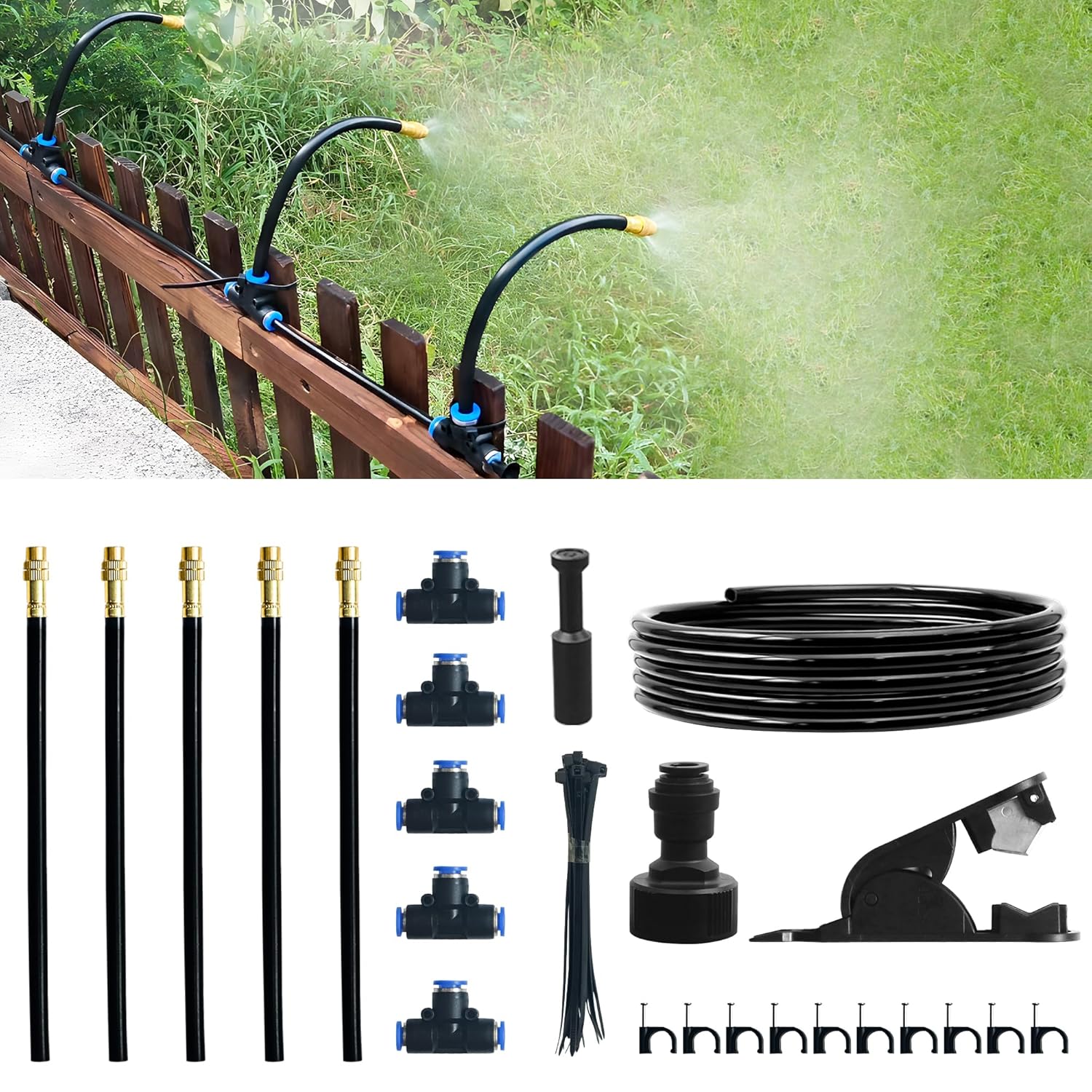 16.4Ft Drip Irrigation System, Automatic Garden Irrigation System with ...