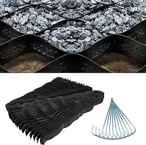 Amazon.com: 8x31 ft， H-5cm/2in， Thick Geo Grid Driveway Stabilization ...