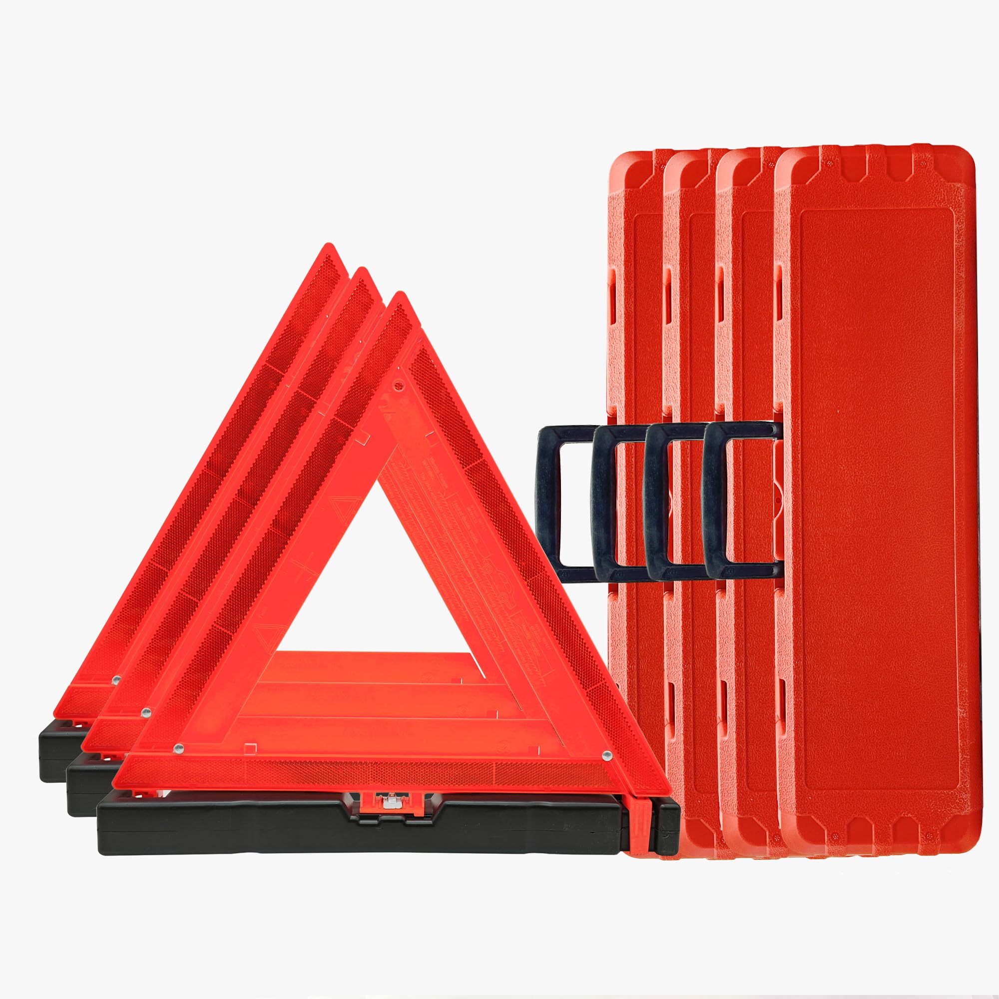 Amazon.com: KIMESUKA Safety Triangles, Stable Base Warning Reflective ...