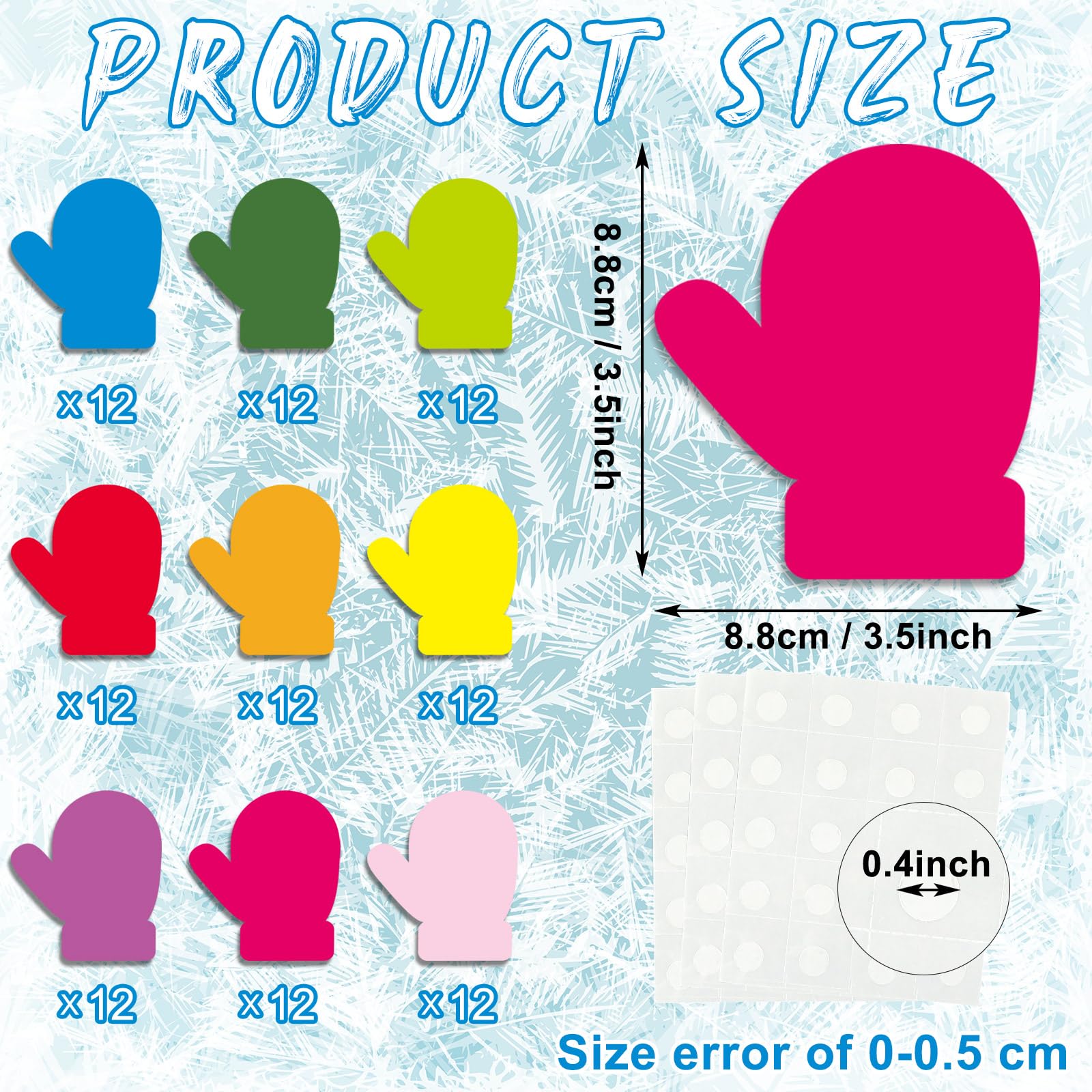 Snapklik.com : 108 Pcs Mitten Paper Cutouts Classroom Bulletin Board ...