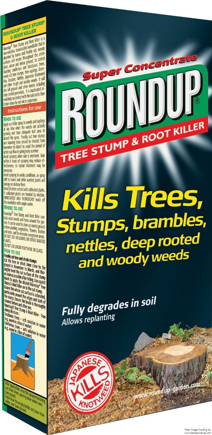 2X Roundup Tree Stump and Root Killer 250 ml Liquid Concentrate ...