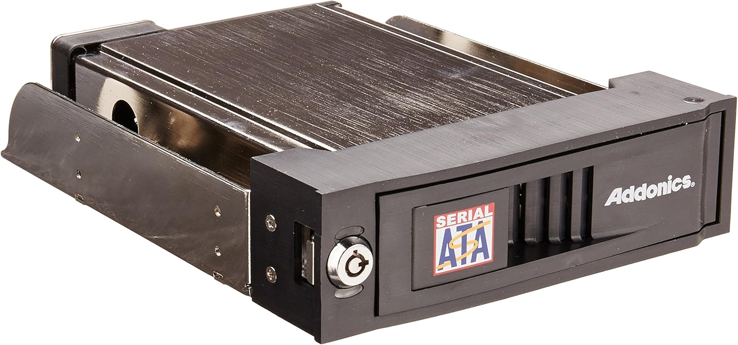 Amazon.com: Addonics Snap-in Mobile Rack for 3.5 Sata HDD with Sata ...