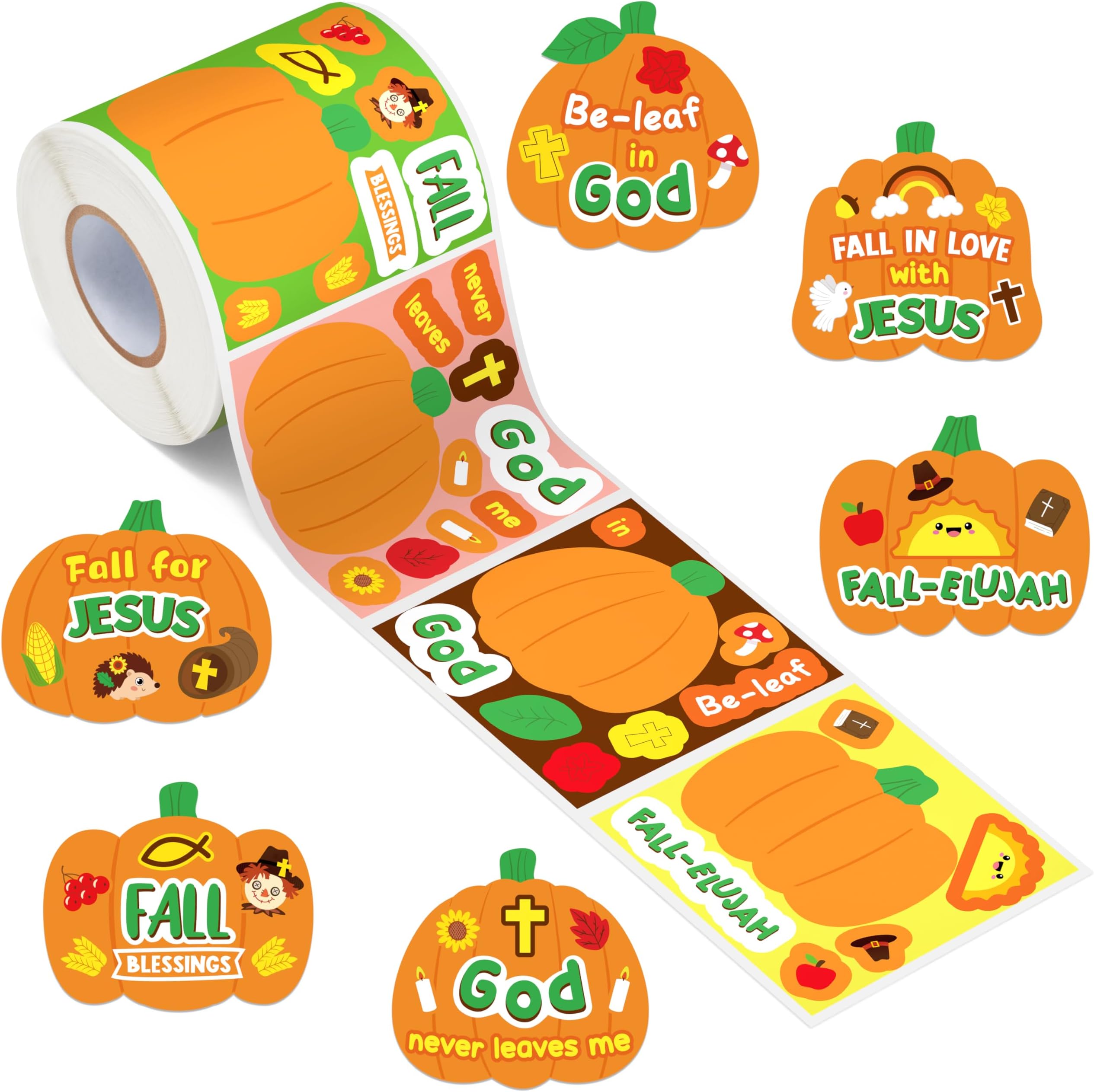 Amazon.com: Haooryx 300pcs Make A Cartoon Pizza Scene Sticker Rolls ...