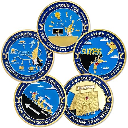 Amazon.com : 5PCS Top Banana Award Coins Set Thank You Appreciation ...