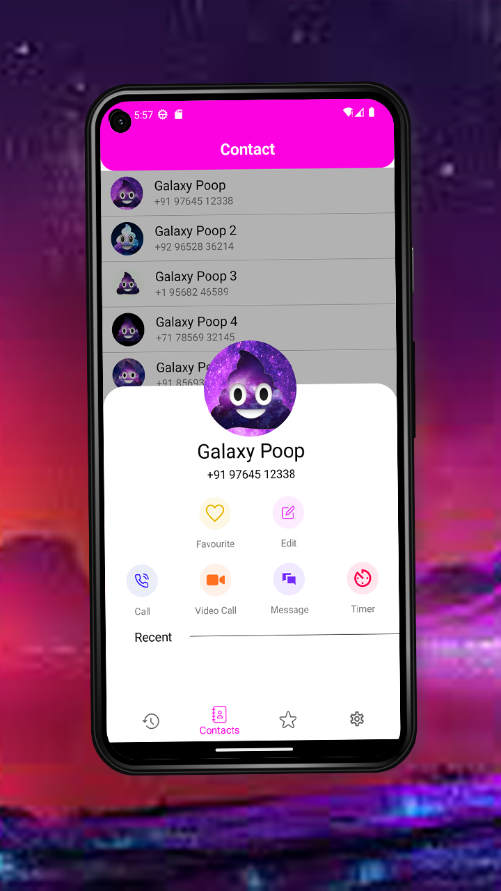 Incoming Video Call From Galaxy Poop Fake Video Voice Call & Texting ...
