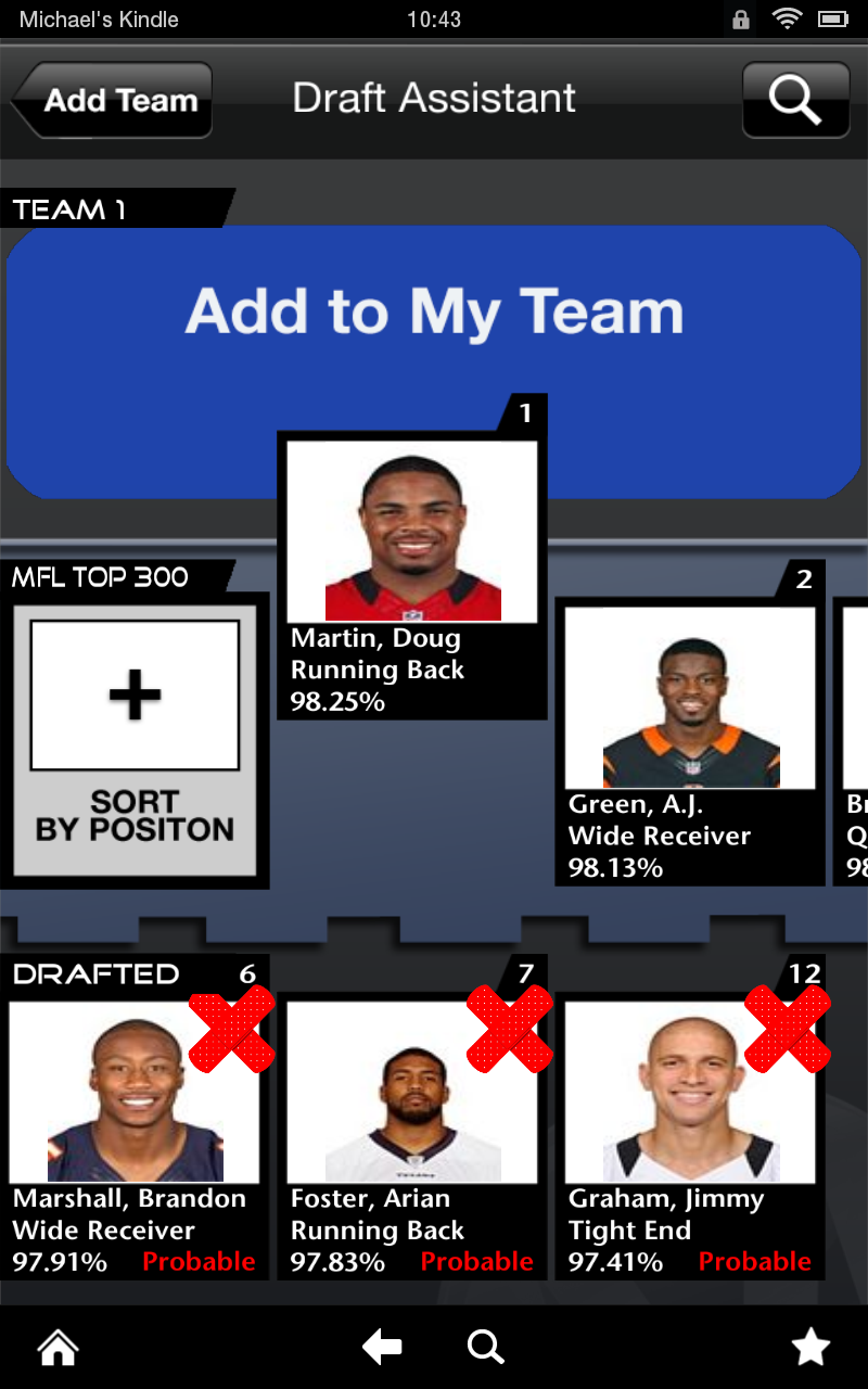 Fantasy Football Draft Assistant - App on Amazon Appstore