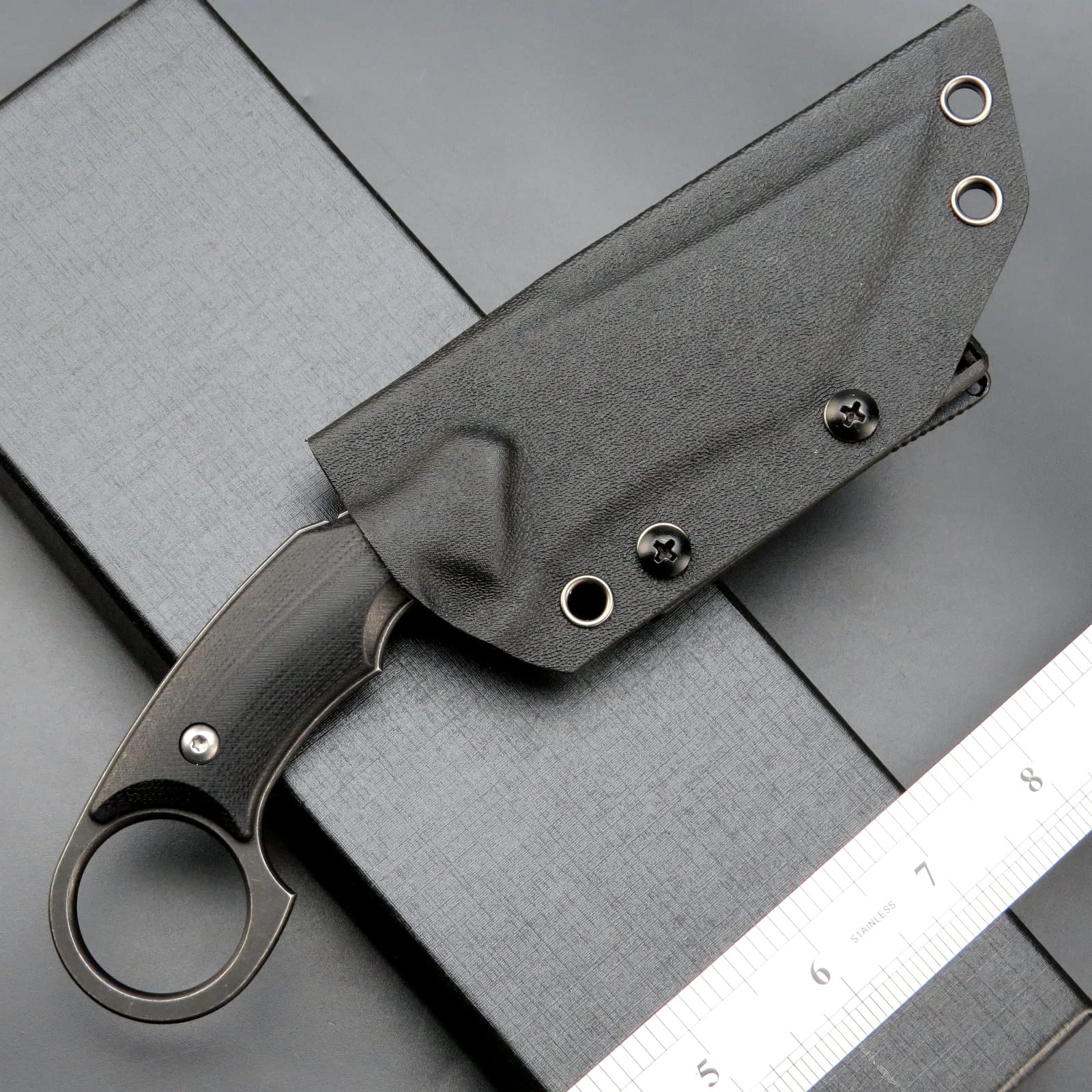 Snapklik.com : Ccanku C1117 Fixed Blade Knife,D2 Steel Blade +G10 ...