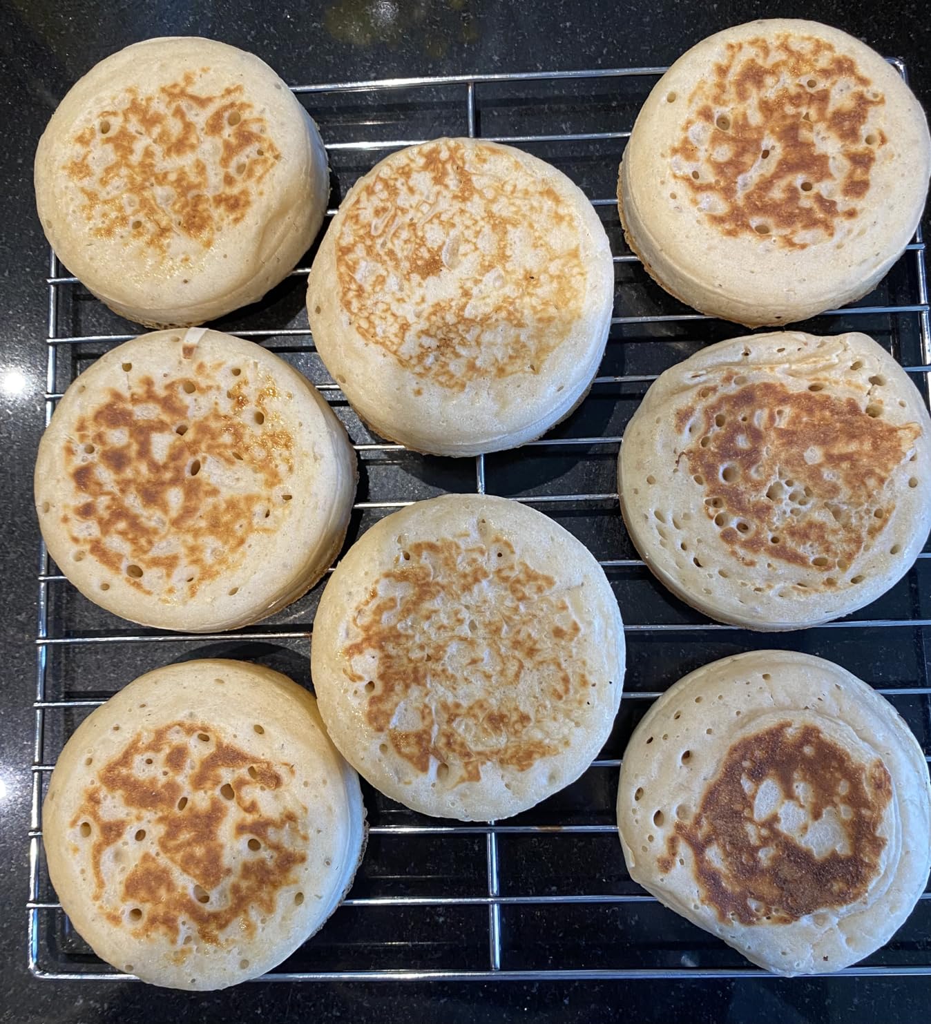 Wrenbury Crumpet Rings Non Stick Set of 4 - Large Cooking Rings 9cm ...