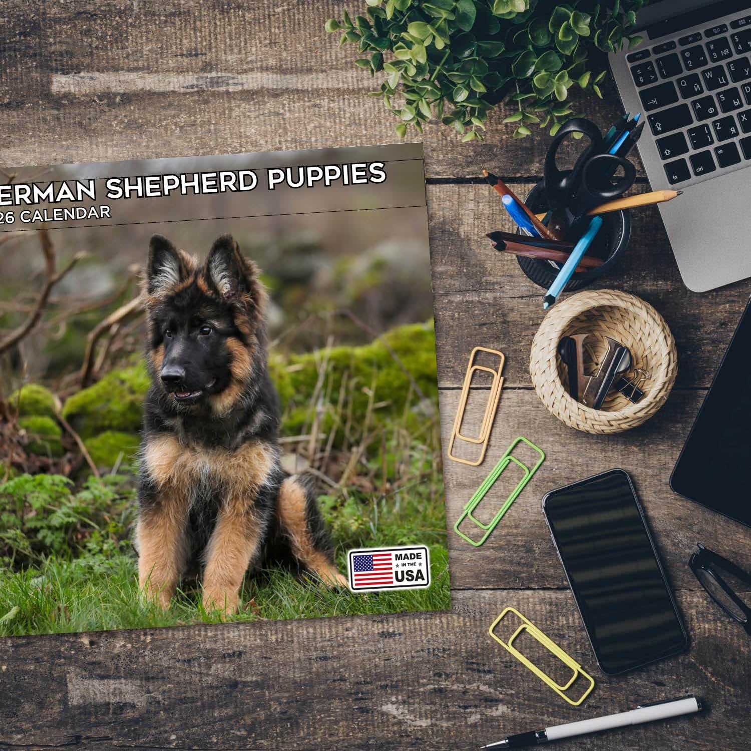Snapklik.com : 2026 German Shepherd Pups Calendar - Dog Breed Wall ...