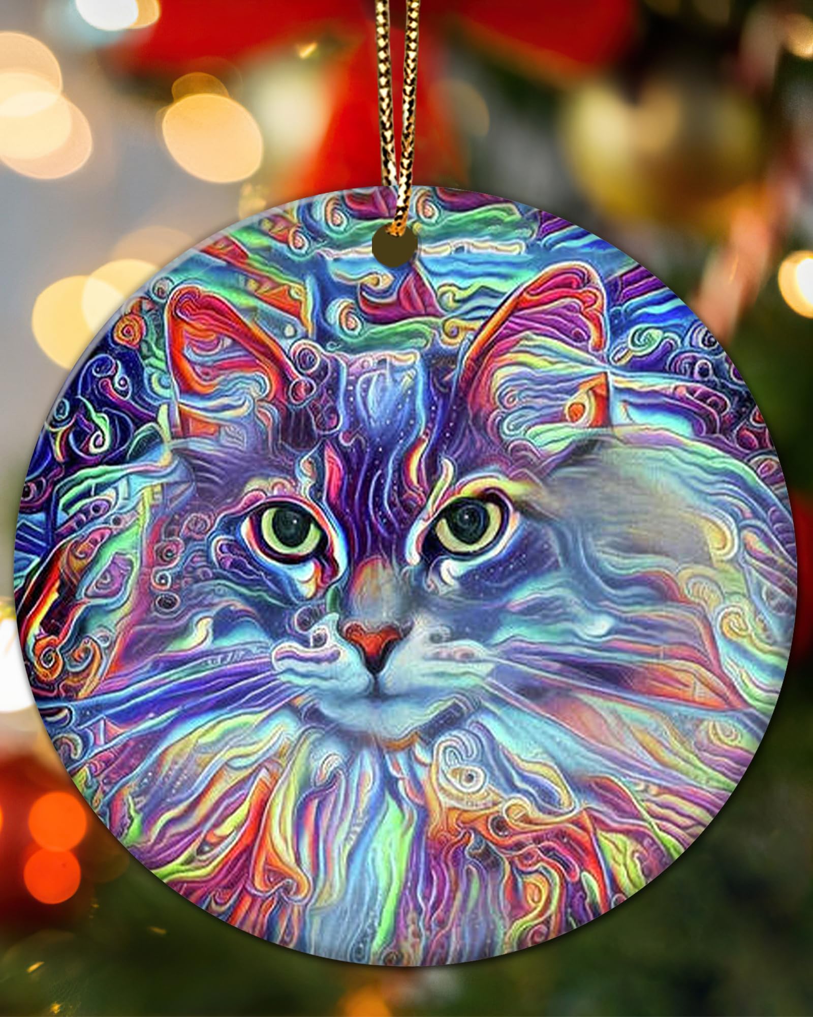Amazon.com: Cat Gifts for Cat Lovers Christmas Ornaments Stocking ...