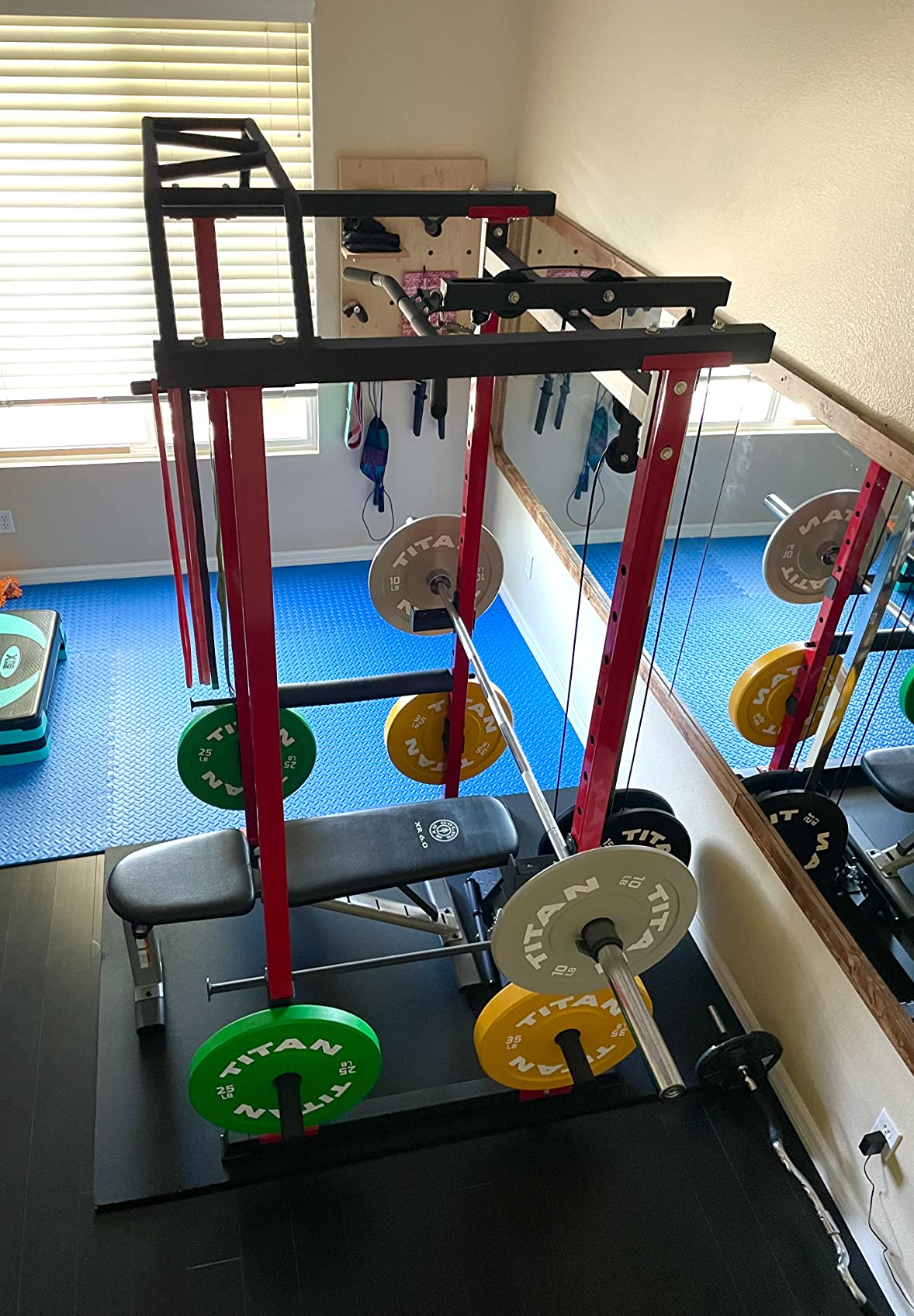 $60/mo - Finance ER KANG Power Cage, 1200LBS Power Rack with LAT ...
