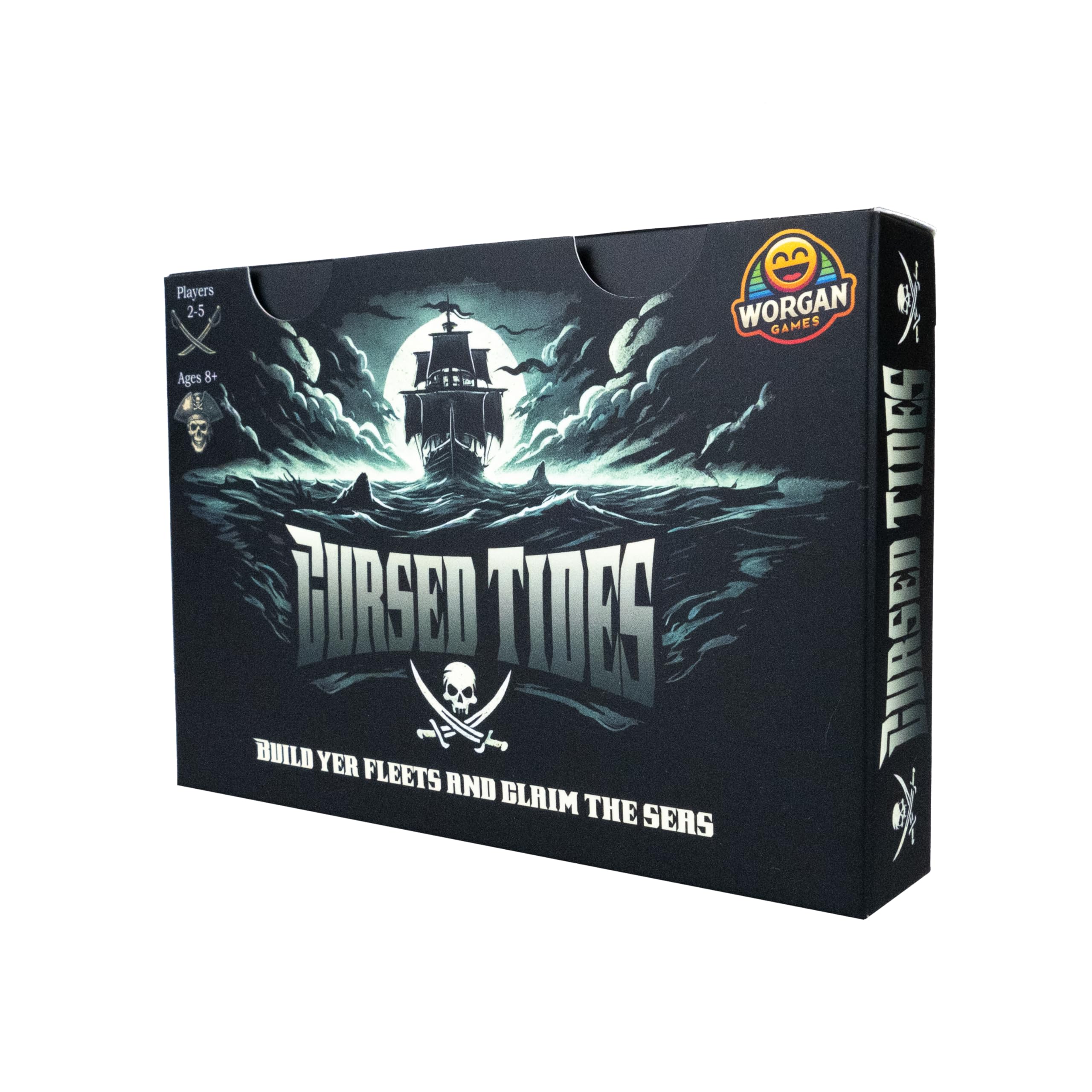 Worgan Games Cursed Tides - Pirate Strategy Card Game | Fun for Kids ...