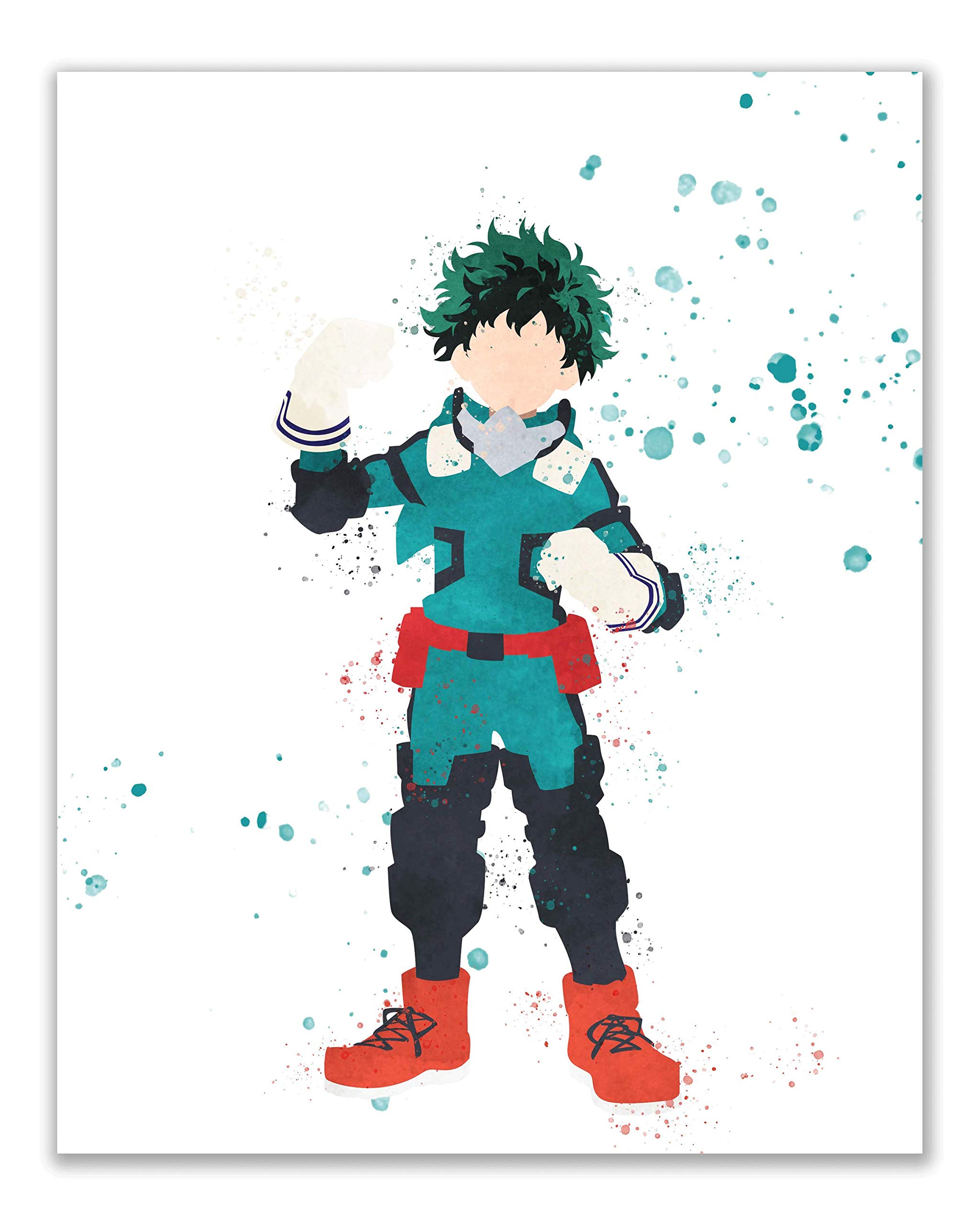 My Hero Academia Poster - Set of 7 (8x10) Watercolor Prints MHA Anime ...