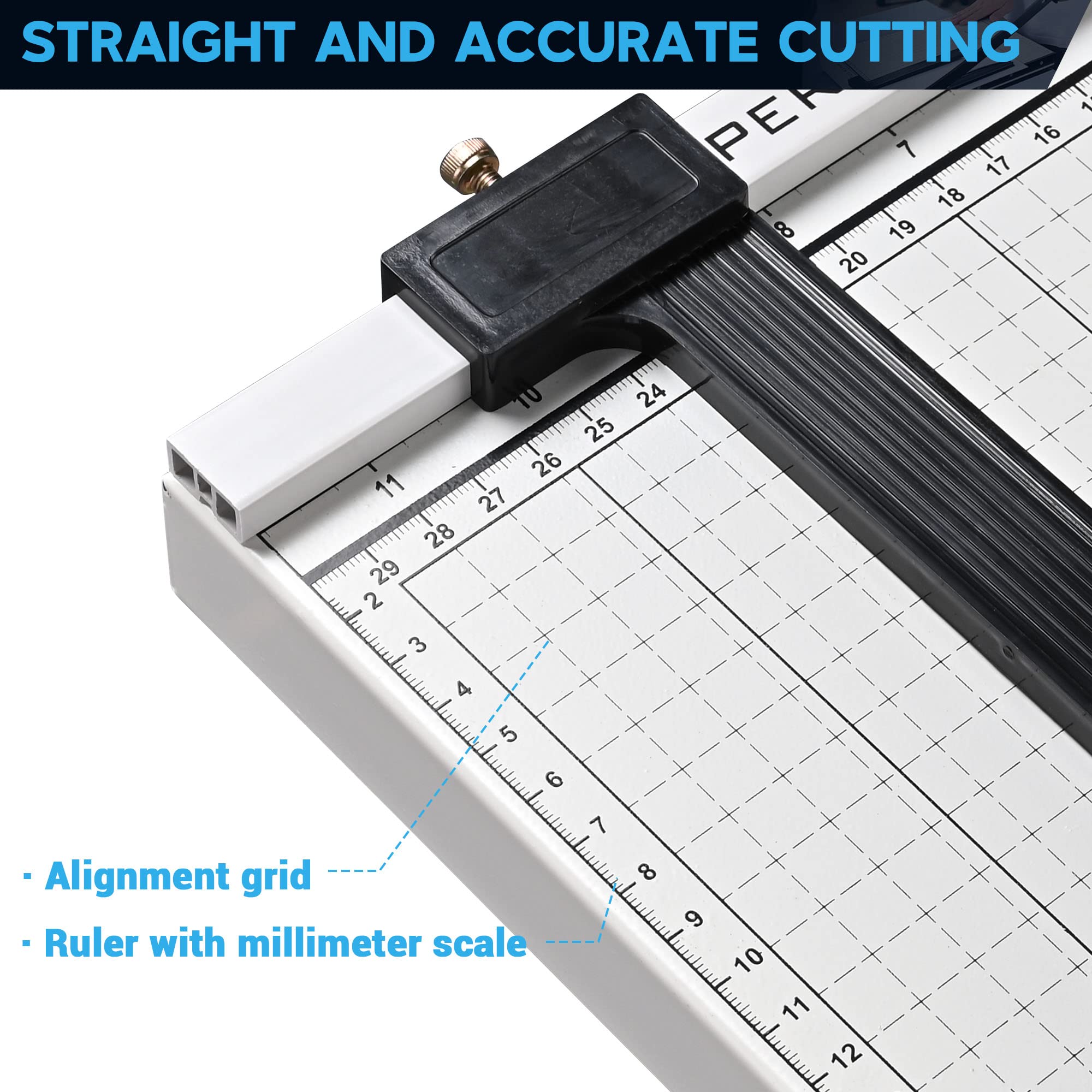 Snapklik.com : Paper Cutter Guillotine Trimmer 15" Cut Length 12 Sheet ...