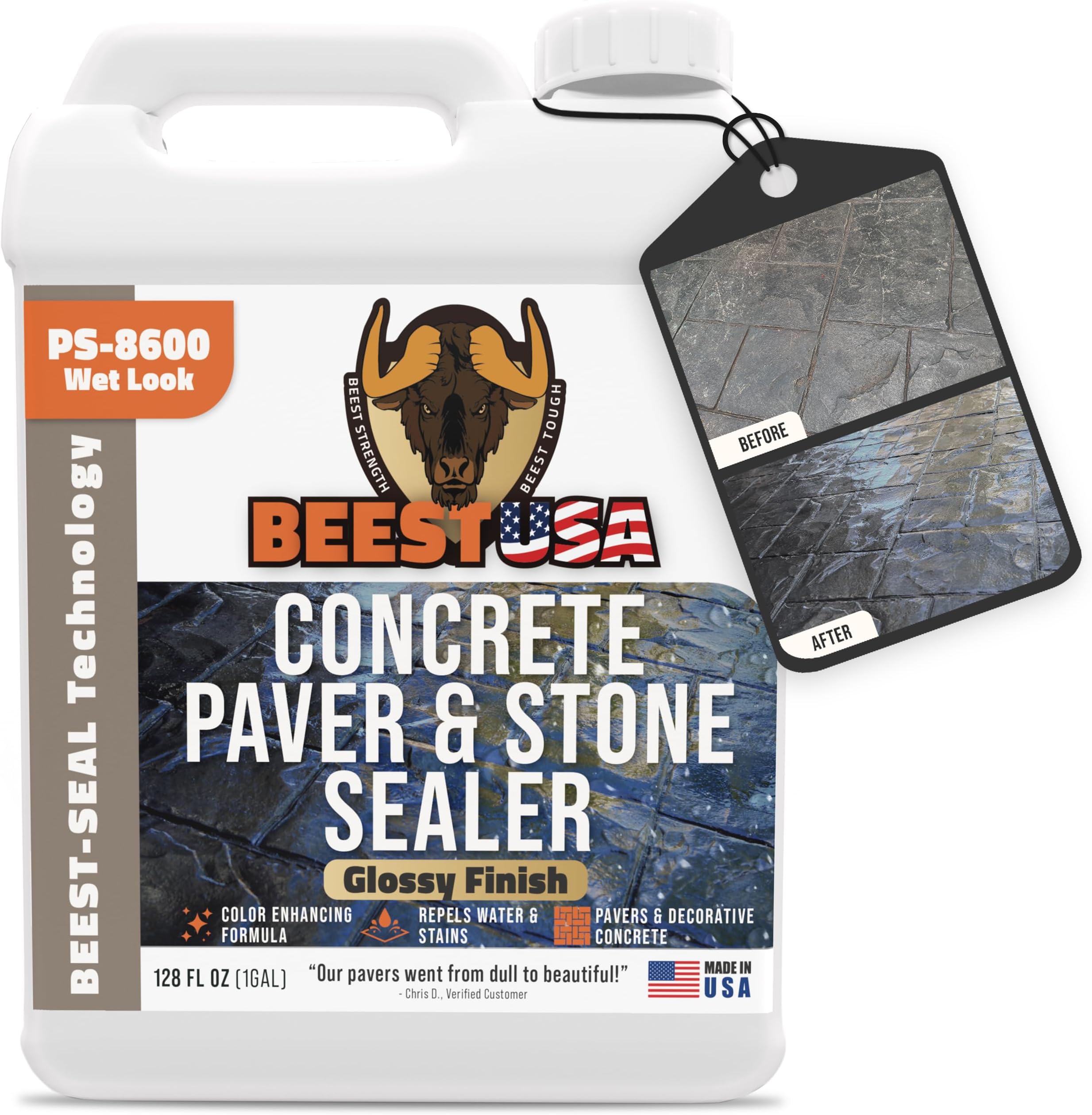 Alliance Gator Seal Wet Look Sealer for Pavers 5 Gal - Amazon.com