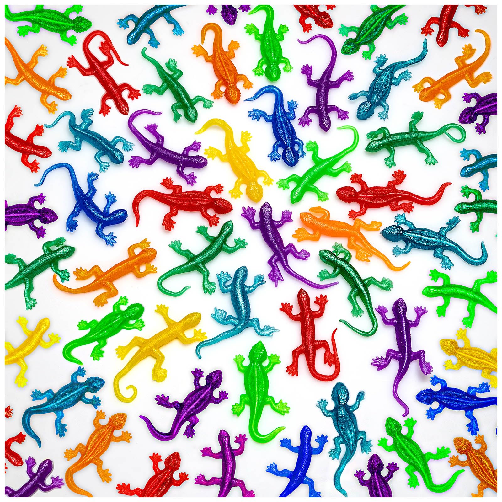 Amazon.com: KXCOFTXI 80 Pcs Stretchy Lizard for Halloween, 8 Color ...