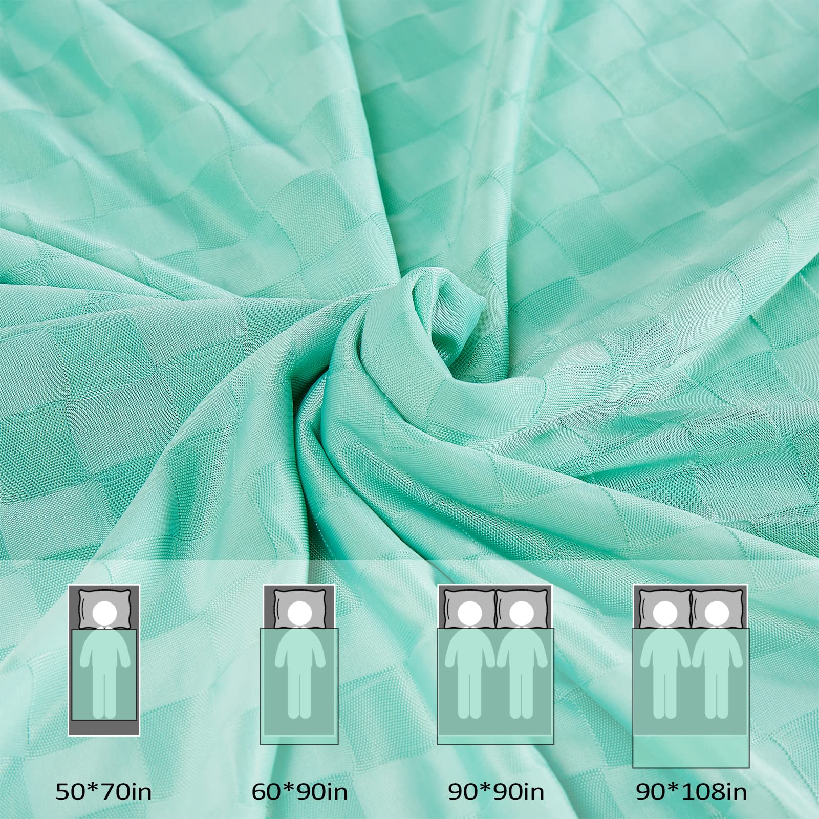 Topcee Cooling Blanket, Summer Cooling Blankets for Hot Sleepers, Arc ...