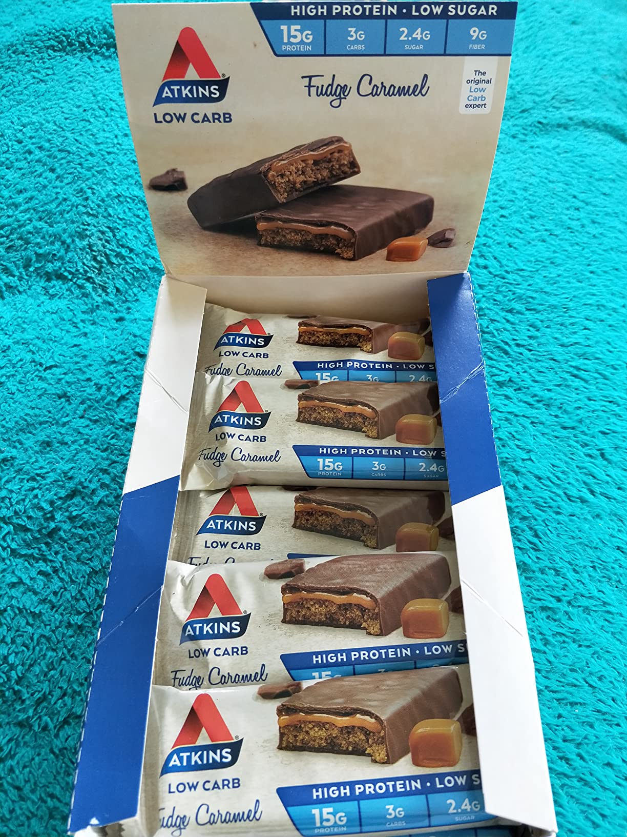 Atkins Advantage Bars, Chocolate Mint, 900 Grams, Pack of 15 : Amazon ...