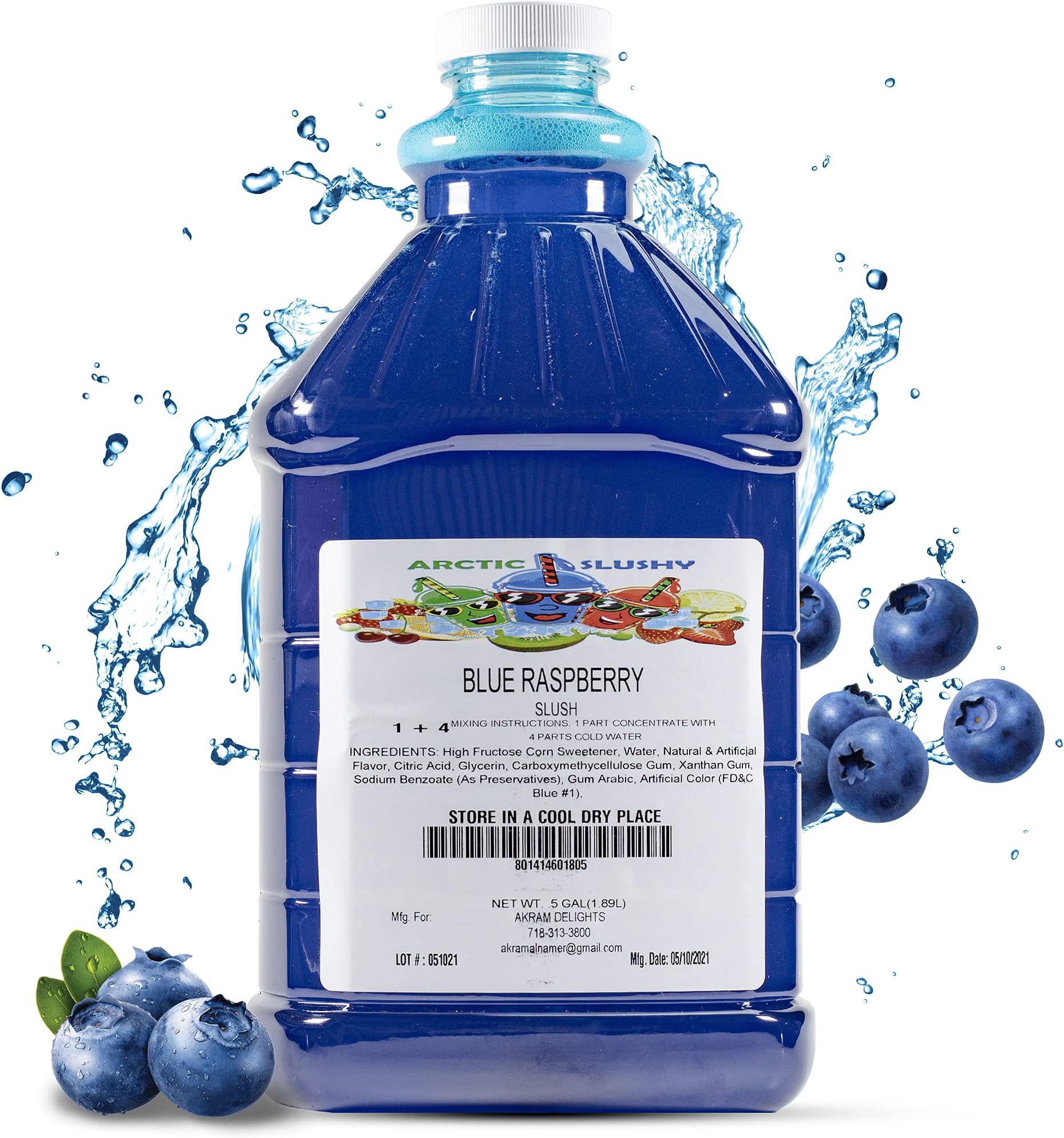 Amazon.com: Arctic Slushy Frozen Slushie Syrup Mix - New York Flavored ...