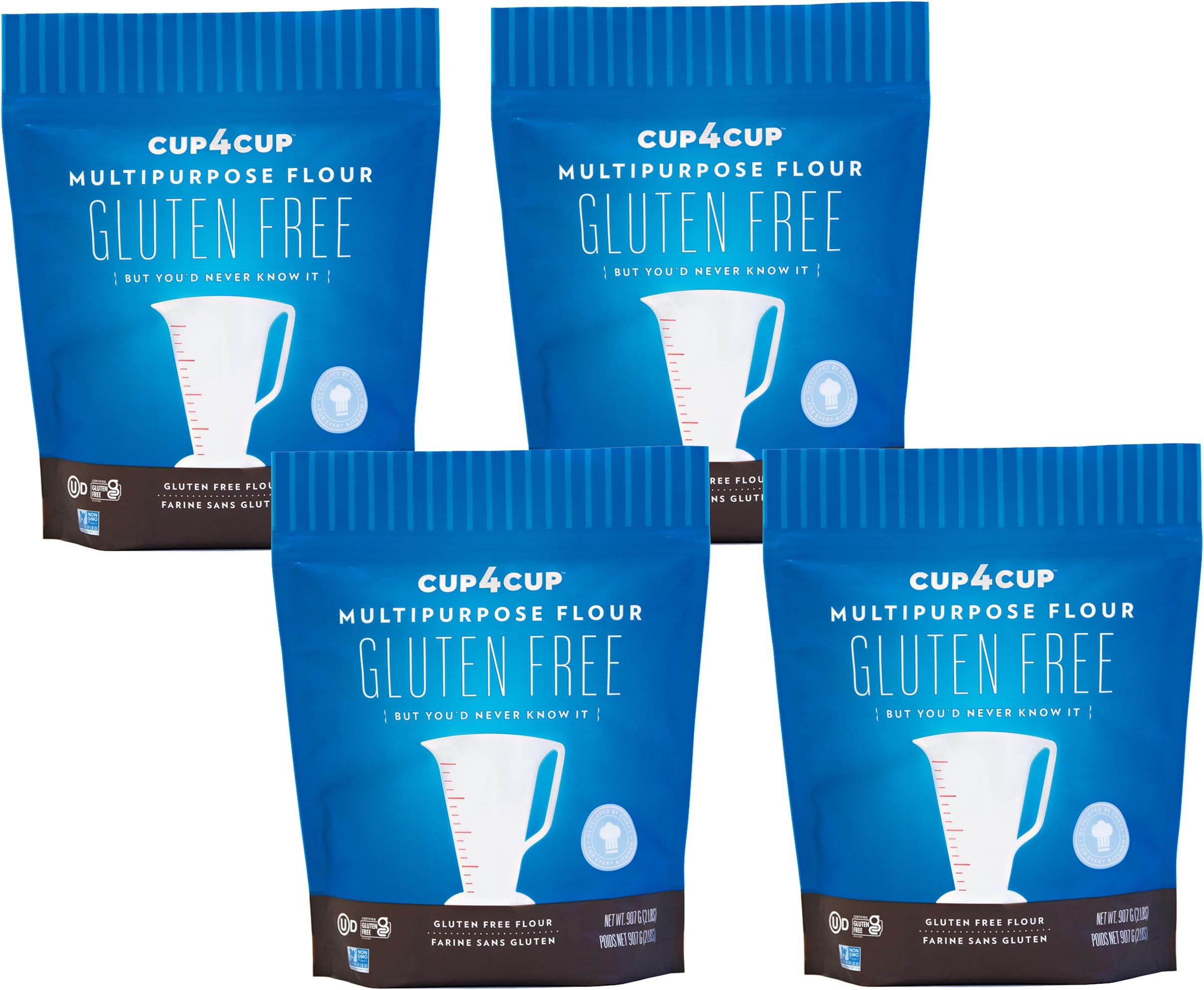 Amazon.com: Cup4Cup Multipurpose Flour, 2 Pounds, Certified Gluten Free ...