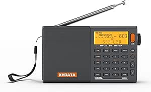 Amazon.com: XHDATA D808 Portable AM FM SW LW Air Band Radio SSB RDS ...