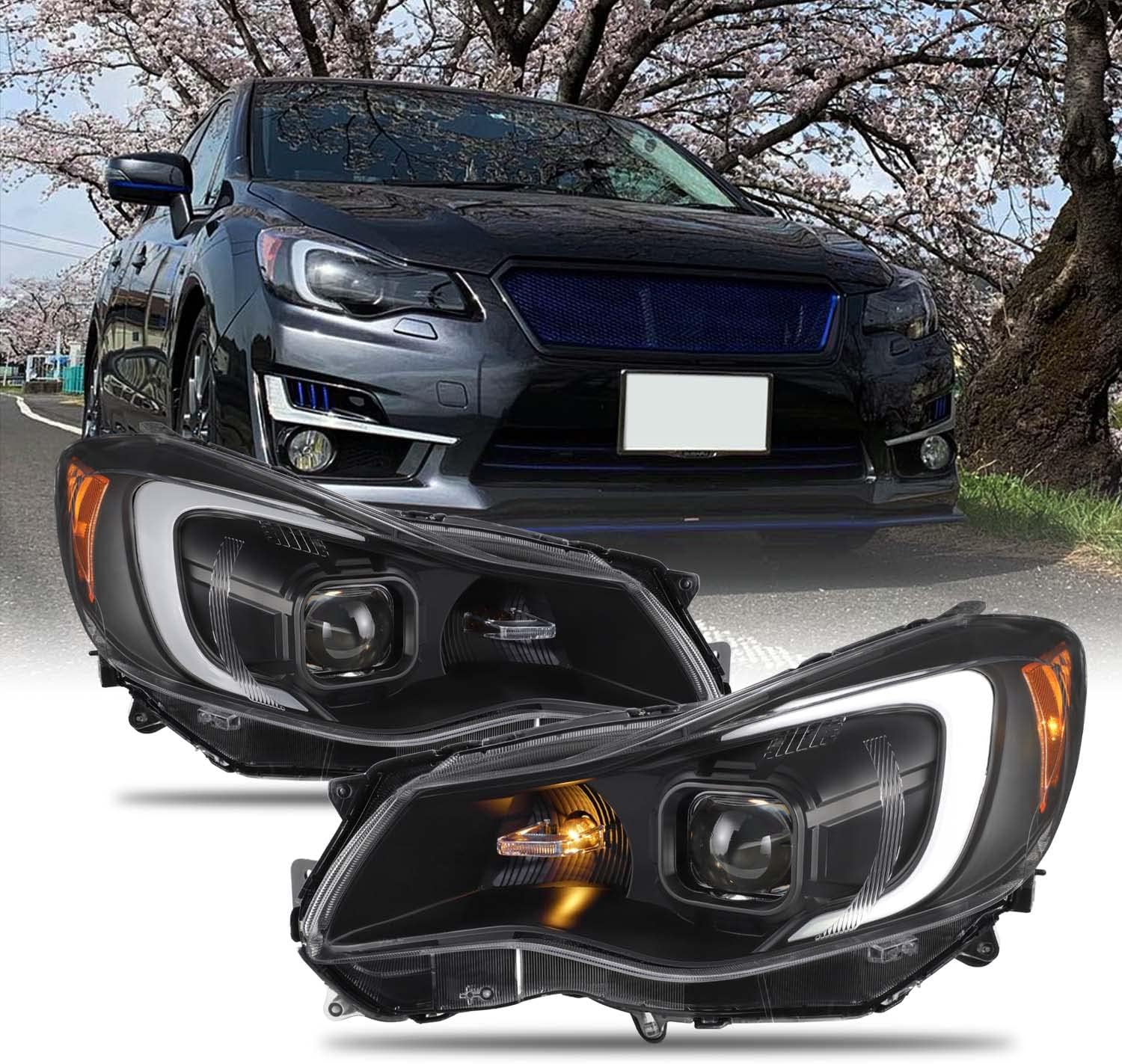 AKKON - For 2012-2016 Subaru Impreza / 2013-2015 XV Crosstrek Halogen ...