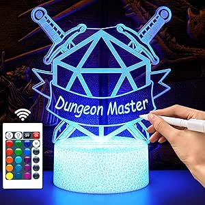 Amazon.com: DND Night Light Decor Lamp for Dungeons and Dragons Gifts ...