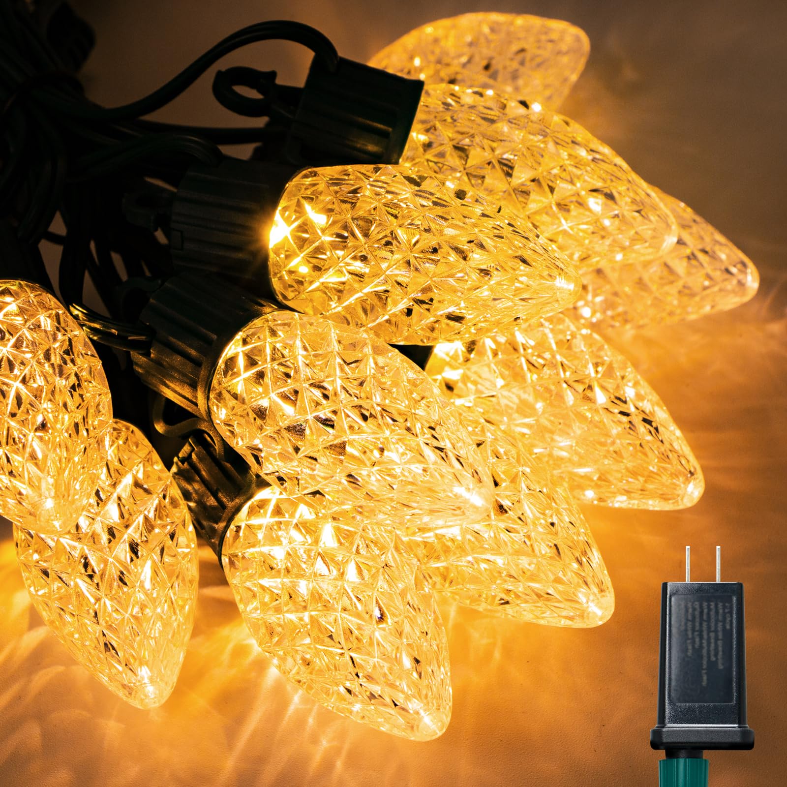 btfarm C9 Christmas Lights Outdoor, 30 FT LED Strawberry String Lights ...