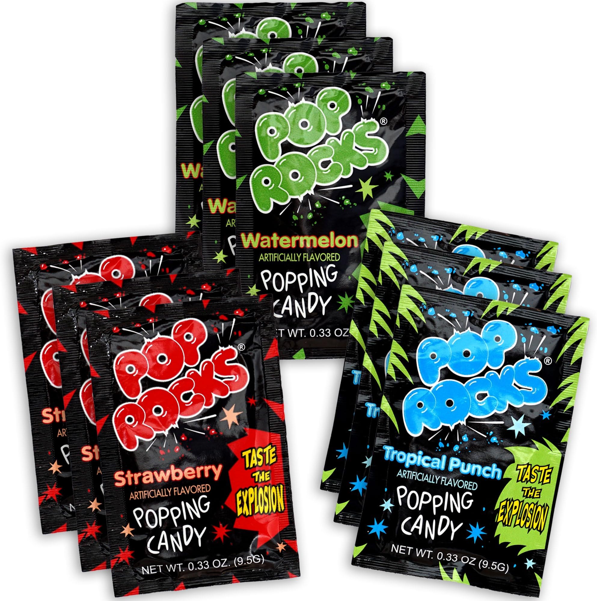Amazon.com : The Hampton Candy Company Pop Rocks Candy 9 Pack, 3 ...