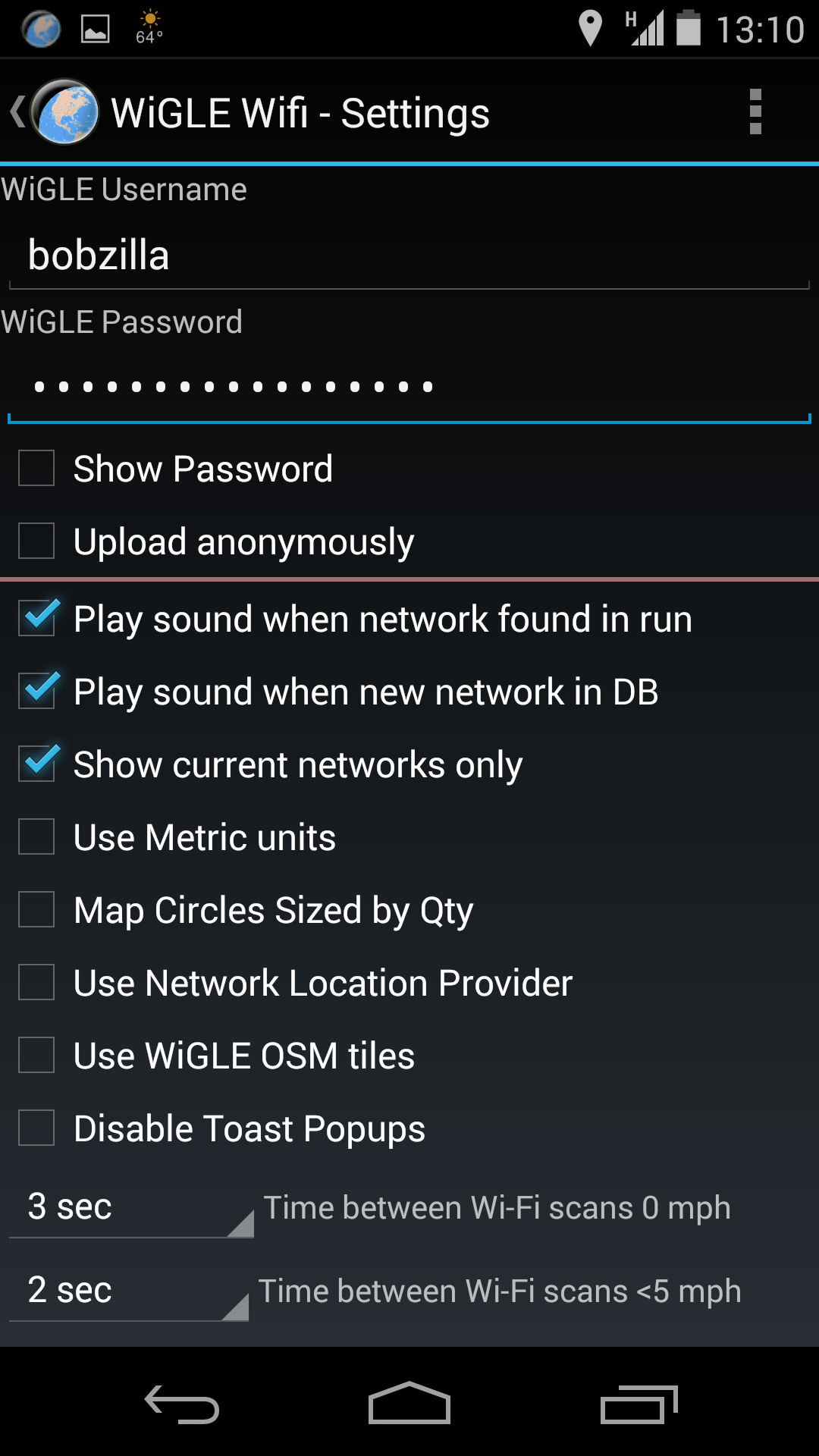 Wigle Wifi Wardriving - App on Amazon Appstore