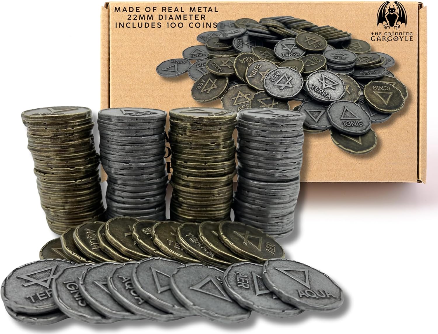 Fake Money Metal DnD Coin Set - Perfect Dungeons + Dragons Gifts ...