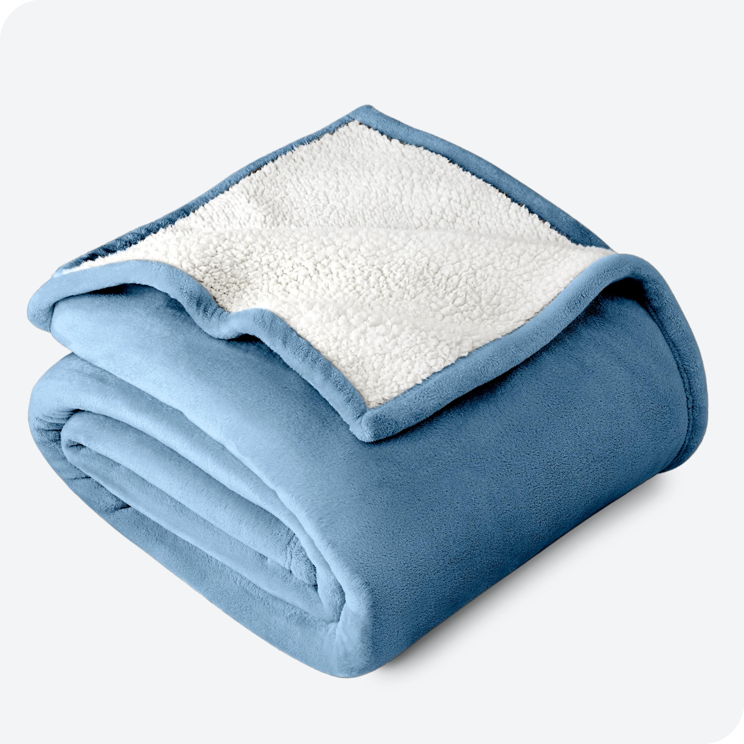 Amazon.com: Bare Home Sherpa Fleece Blanket - Twin/Twin Extra Long ...