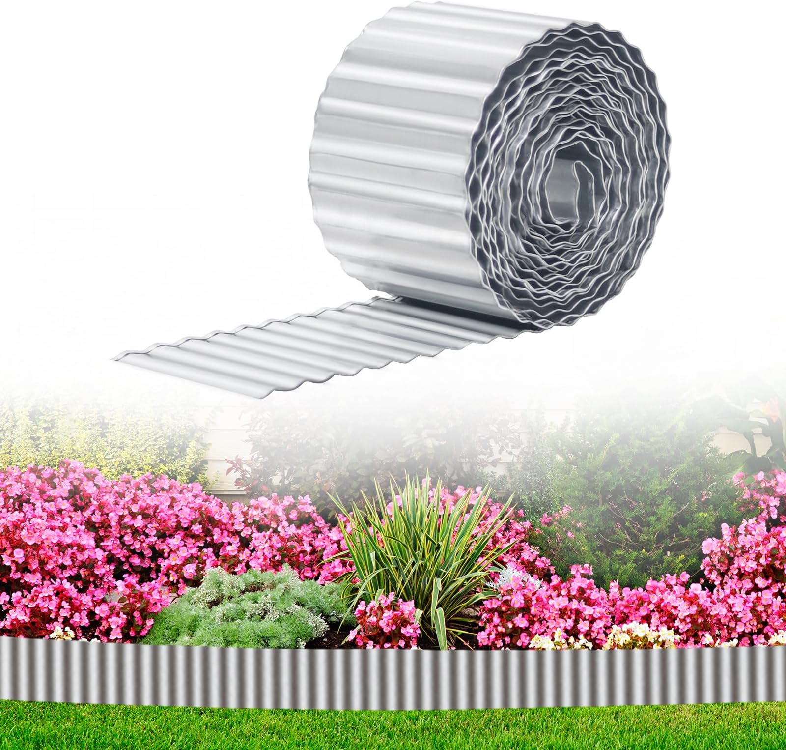 Amazon.com : Corrugated Metal Garden Edging, Landscape Edging Border ...