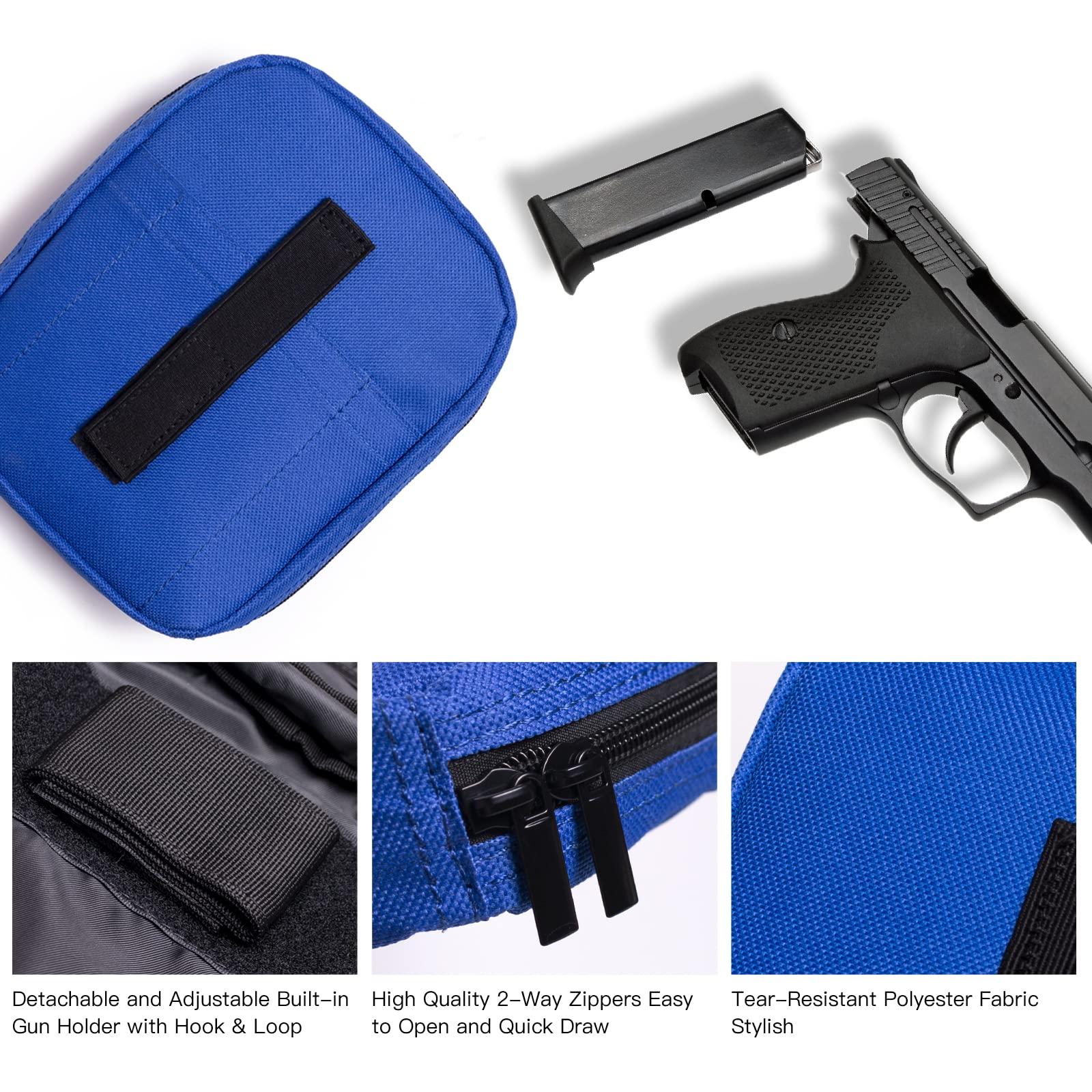 Snapklik.com : POYOLEE Waist Pack Bag For Pistols Concealed Carry Gun ...