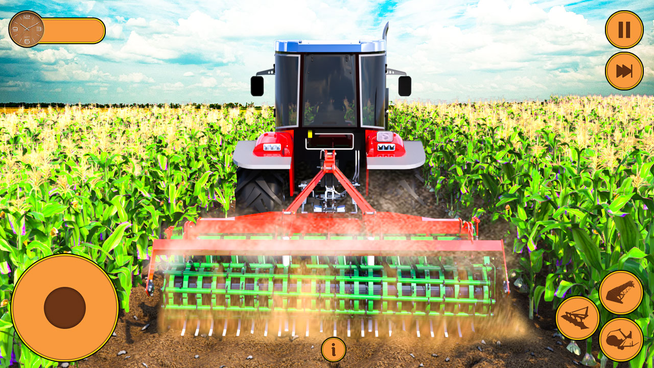 Echte Traktor-Landwirtschaftsspiele: Fahren mit großen Ackerschleppern ...