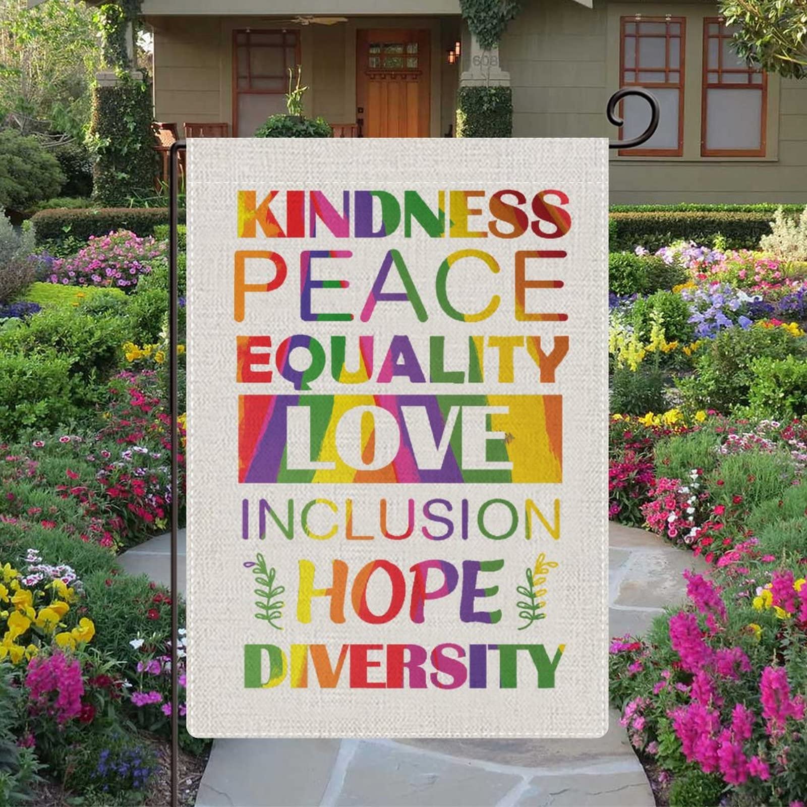 Amazon.com : Kindness Peace Equality Love Inclusion Hope Diversity ...