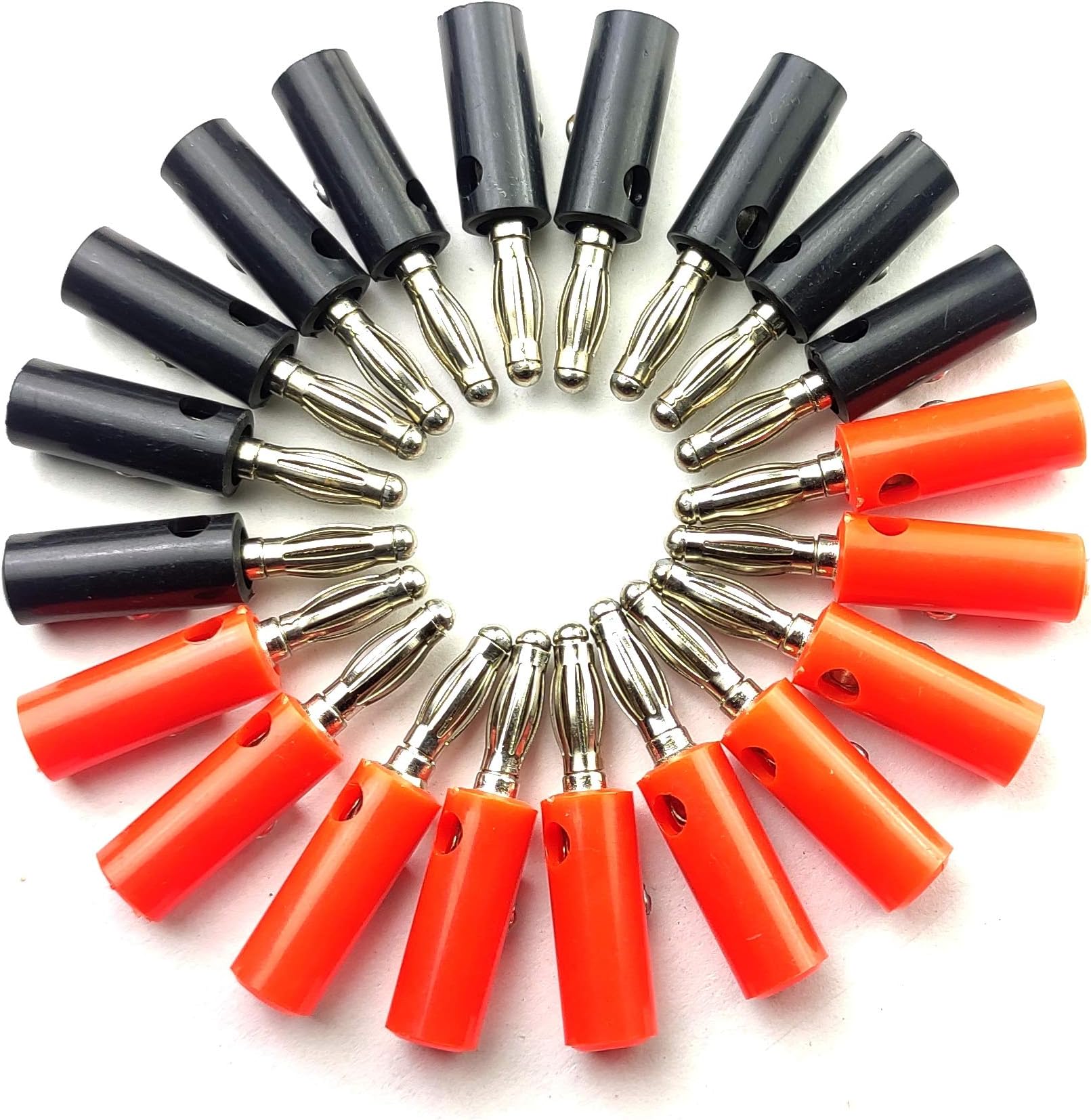 Buy 3 Pairs of Audio Speaker Banana Plugs 4mm Male (Screw Type ...