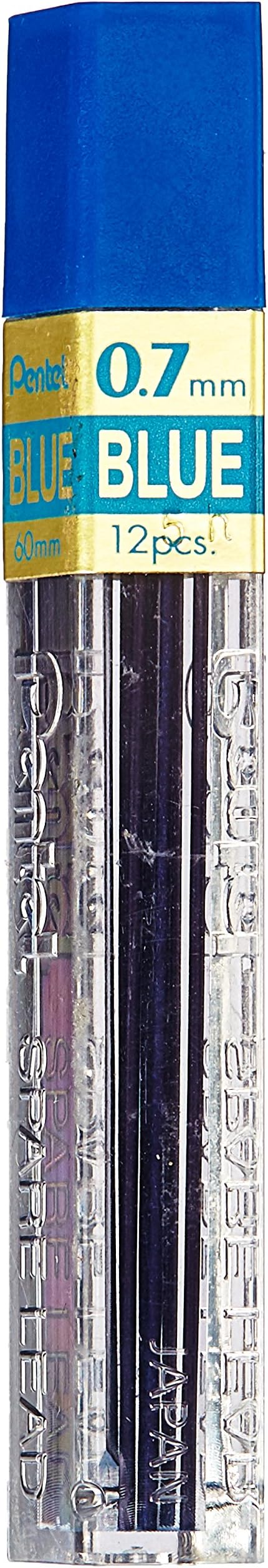 Amazon.com : Pentel Ppb7 Blue .7mm Lead 12 Sticks of Blue Lead ...