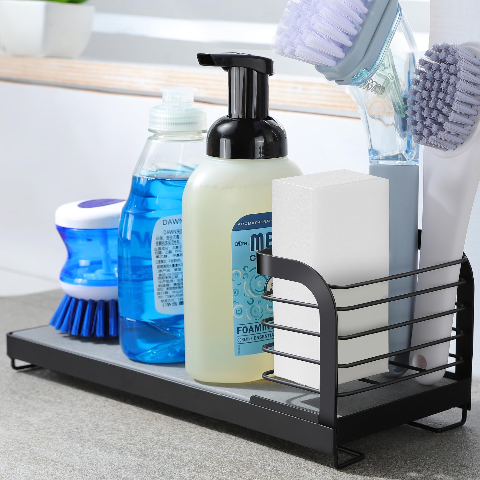 Amazon.com - VVHAOS Sponge Holder for Kitchen Sink,Sink Caddy, Kitchen ...
