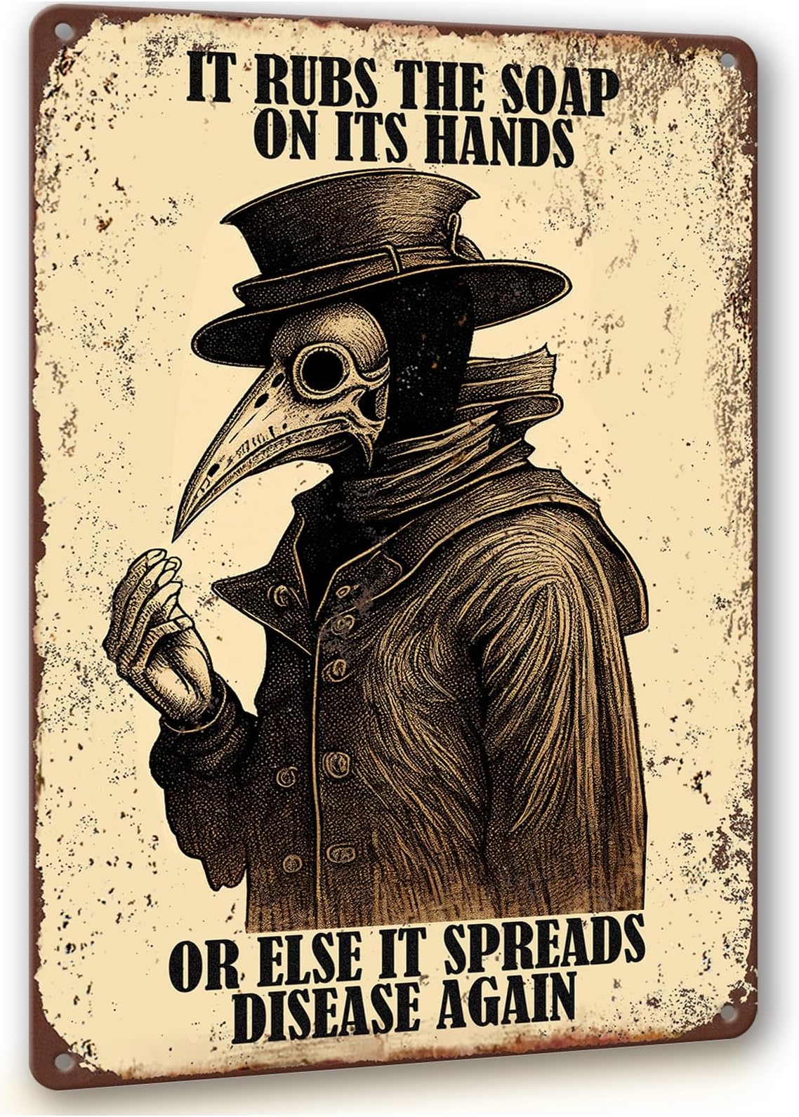 Amazon.com: Vintage Funny Gothic Halloween Bathroom Decor, Witchy ...