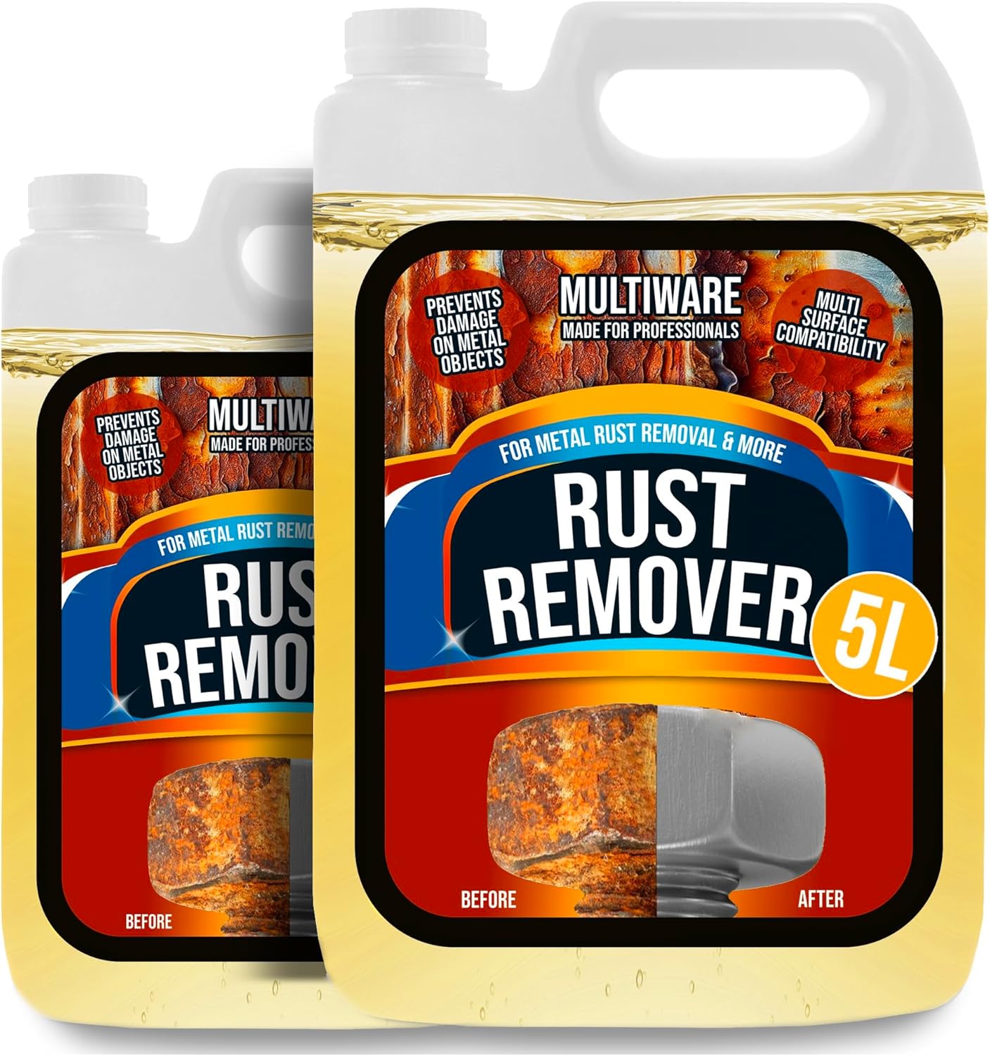 MultiWare Rust Remover For Metal 5L | Rust Remover Liquid | Removes ...