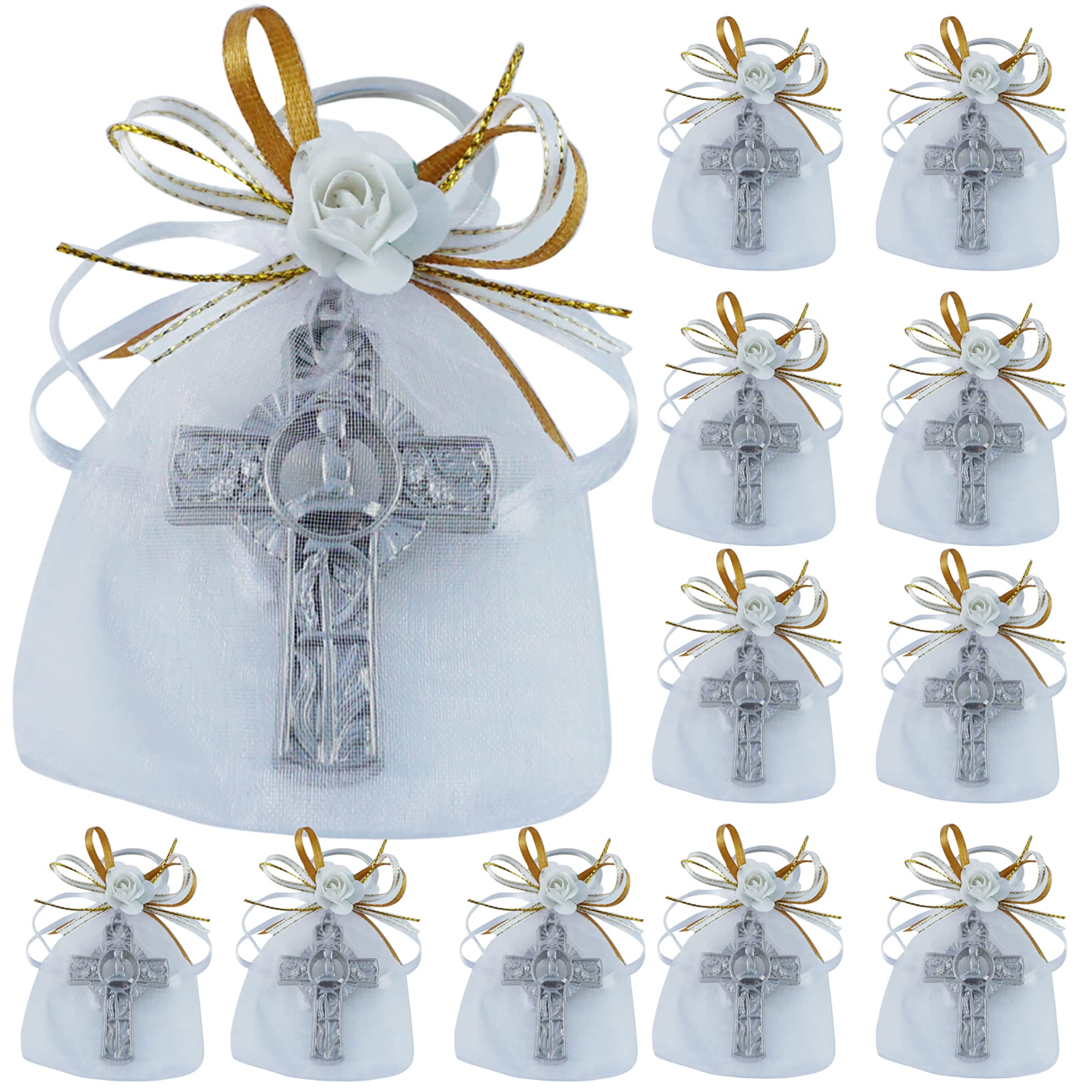 Amazon.com: WE First Communion Keychain Party Favor Boy (12PCS) Key ...