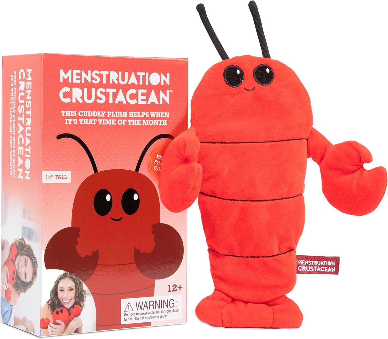 Amazon.com: Menstruation Crustacean – Cuddly & Cute 14" Lobster Plush ...