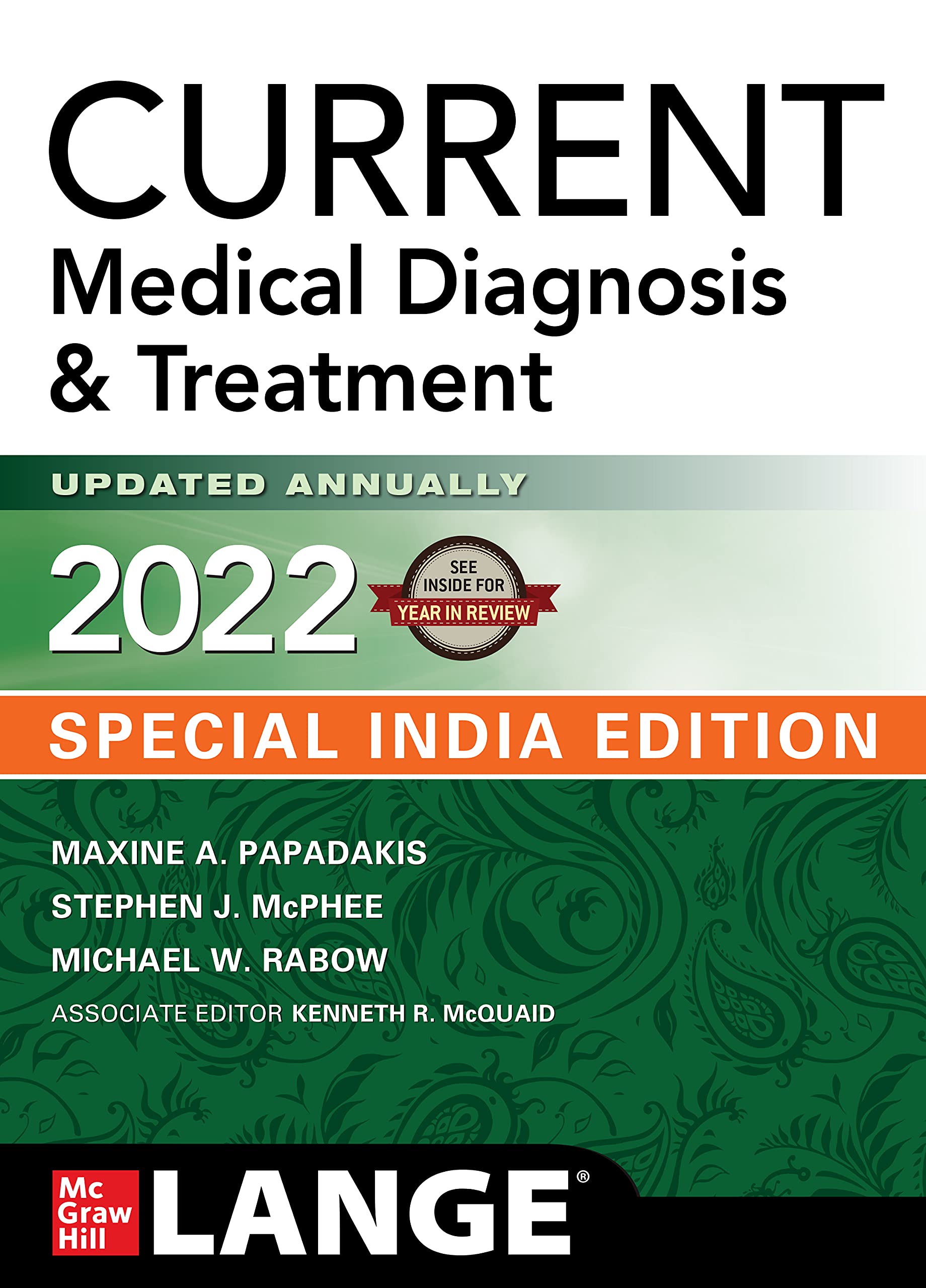 Buy CURRENT Medical Diagnosis and Treatment 2022, Special India Edition ...