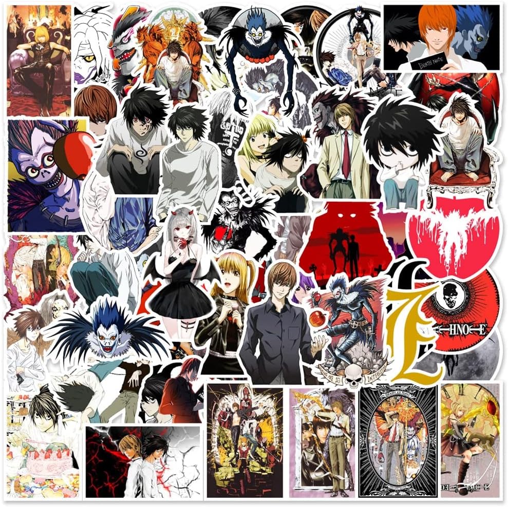 Amazon.com: 50Pcs Death Note Anime Stickers Decal Toy DIY Luggage Bike ...