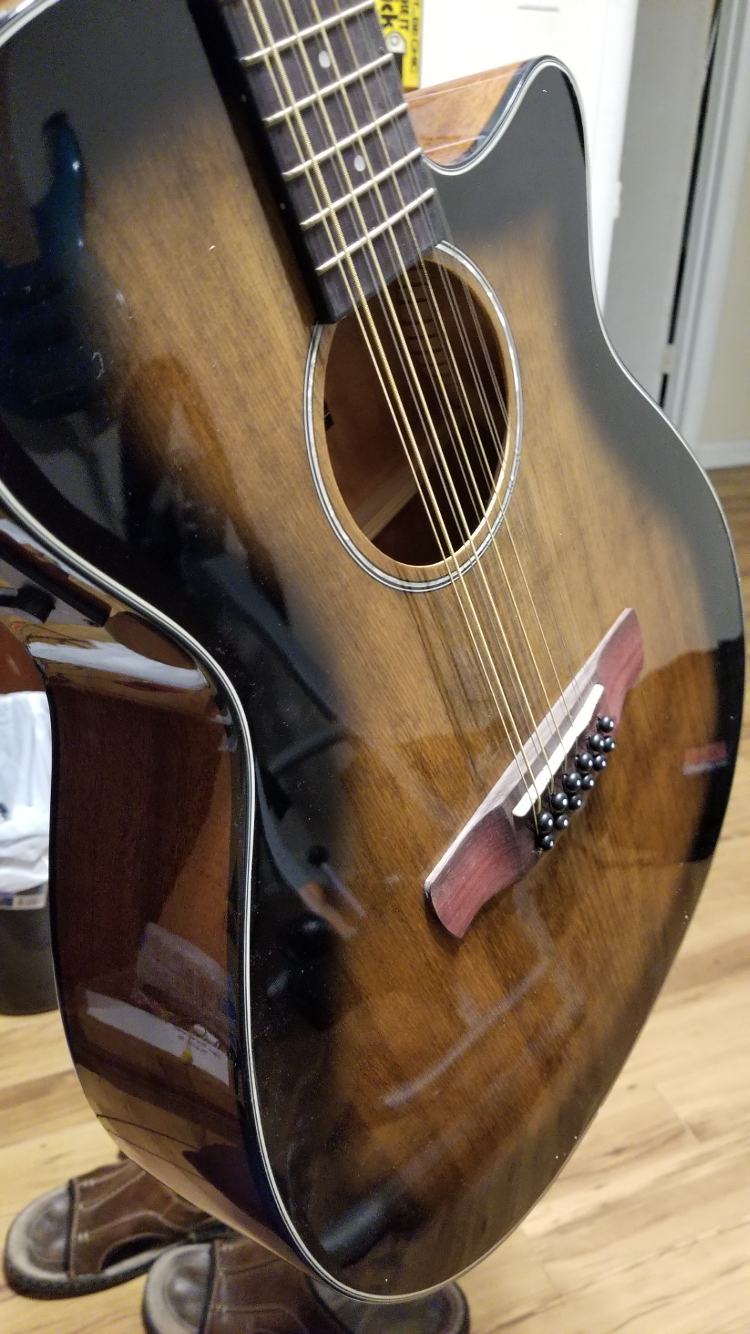 $27/mo - Finance Ibanez AEG 12-String Acoustic-Electric Guitar (Dark ...